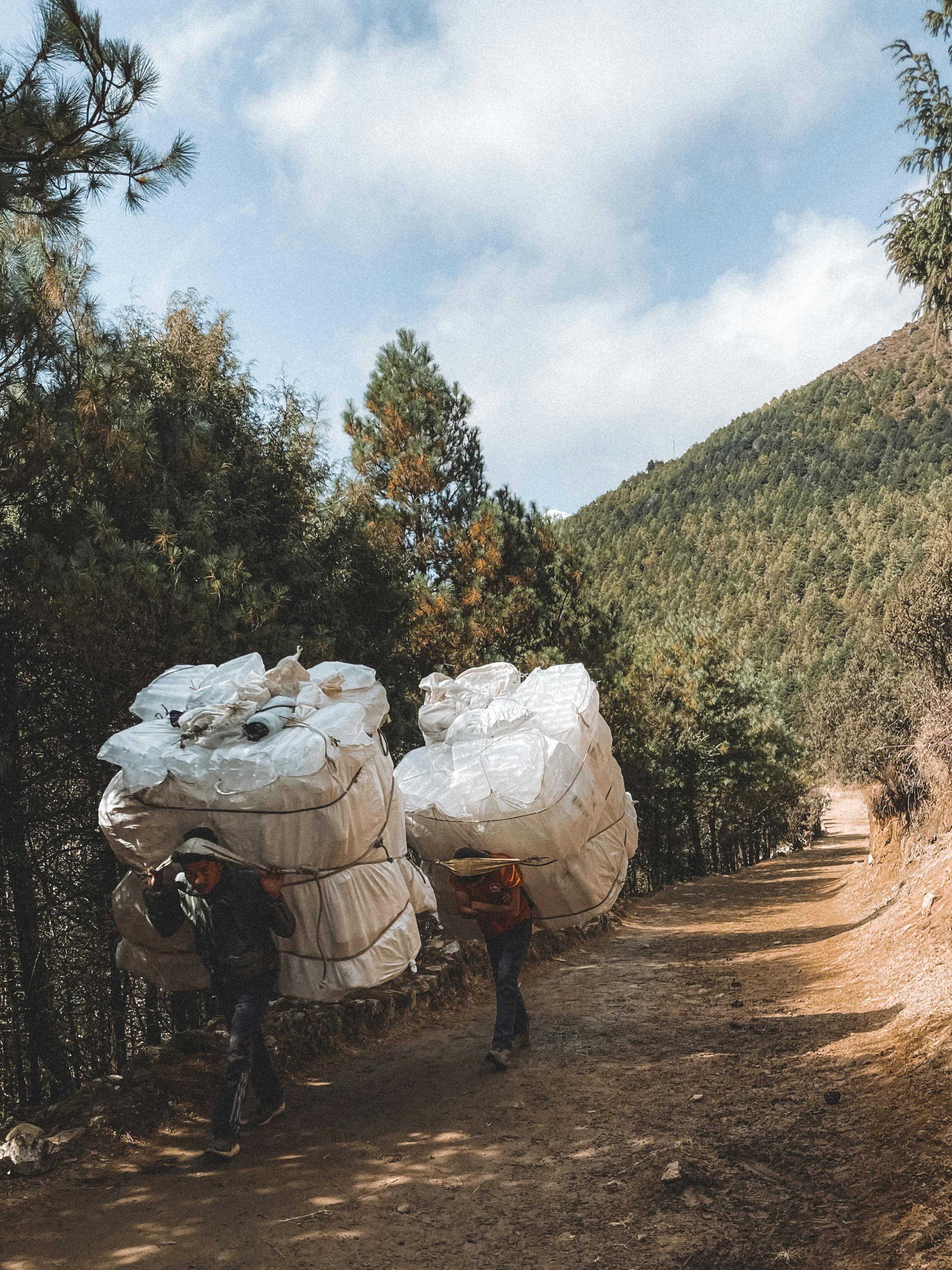 Men Carrying Hefty Loads · Free Stock Photo