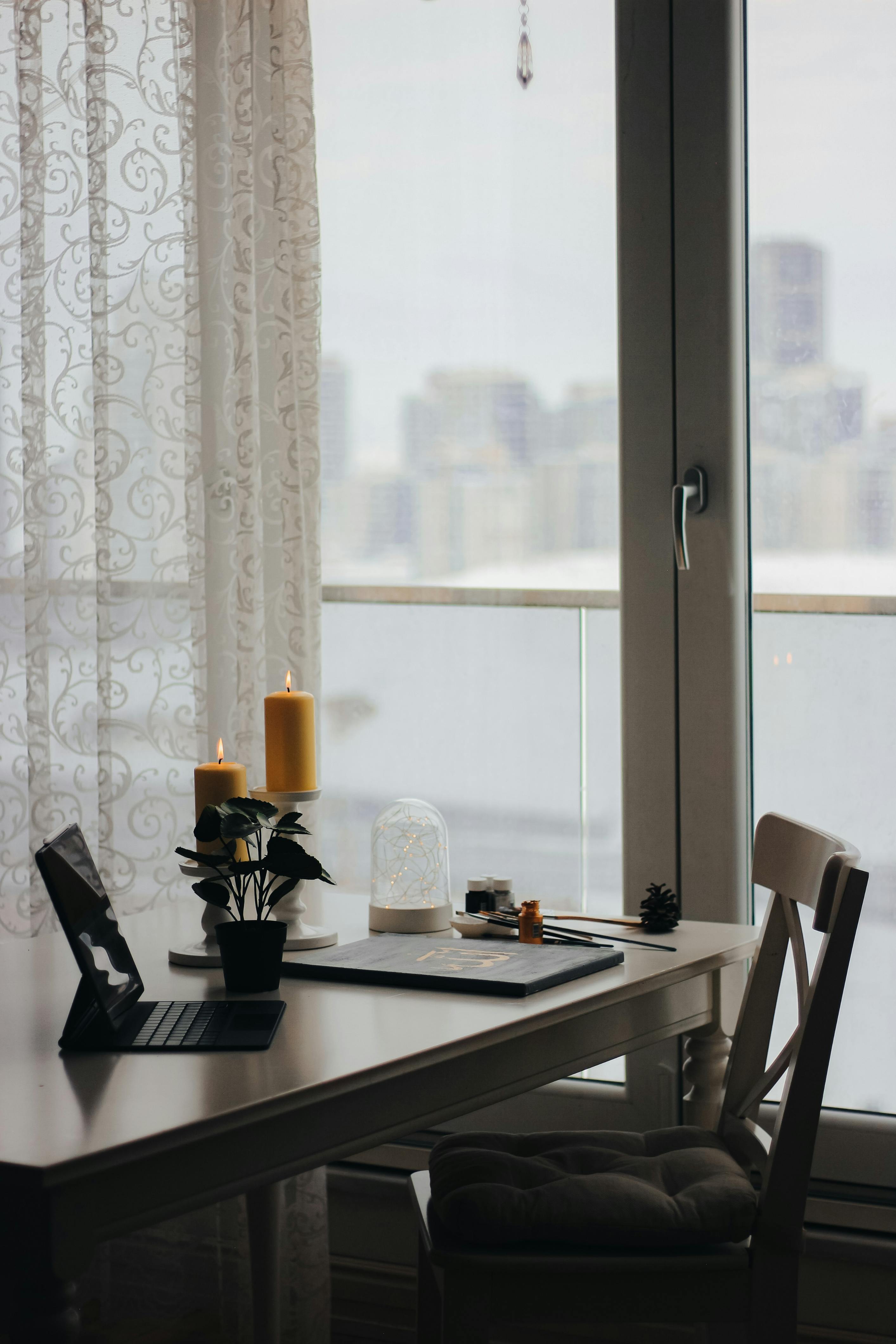 Table Setup Next to a Window · Free Stock Photo