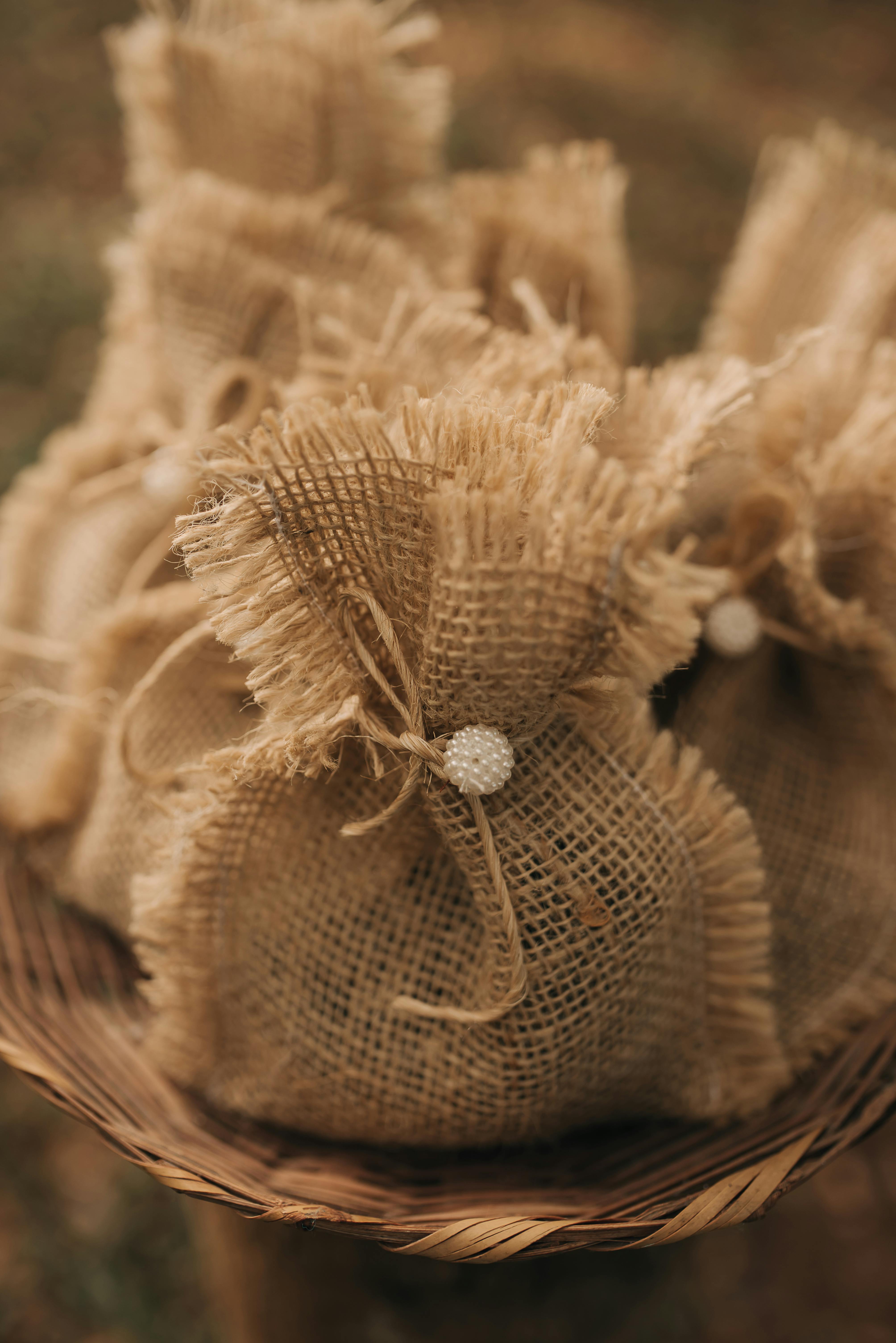 Brown Linen Sacks · Free Stock Photo