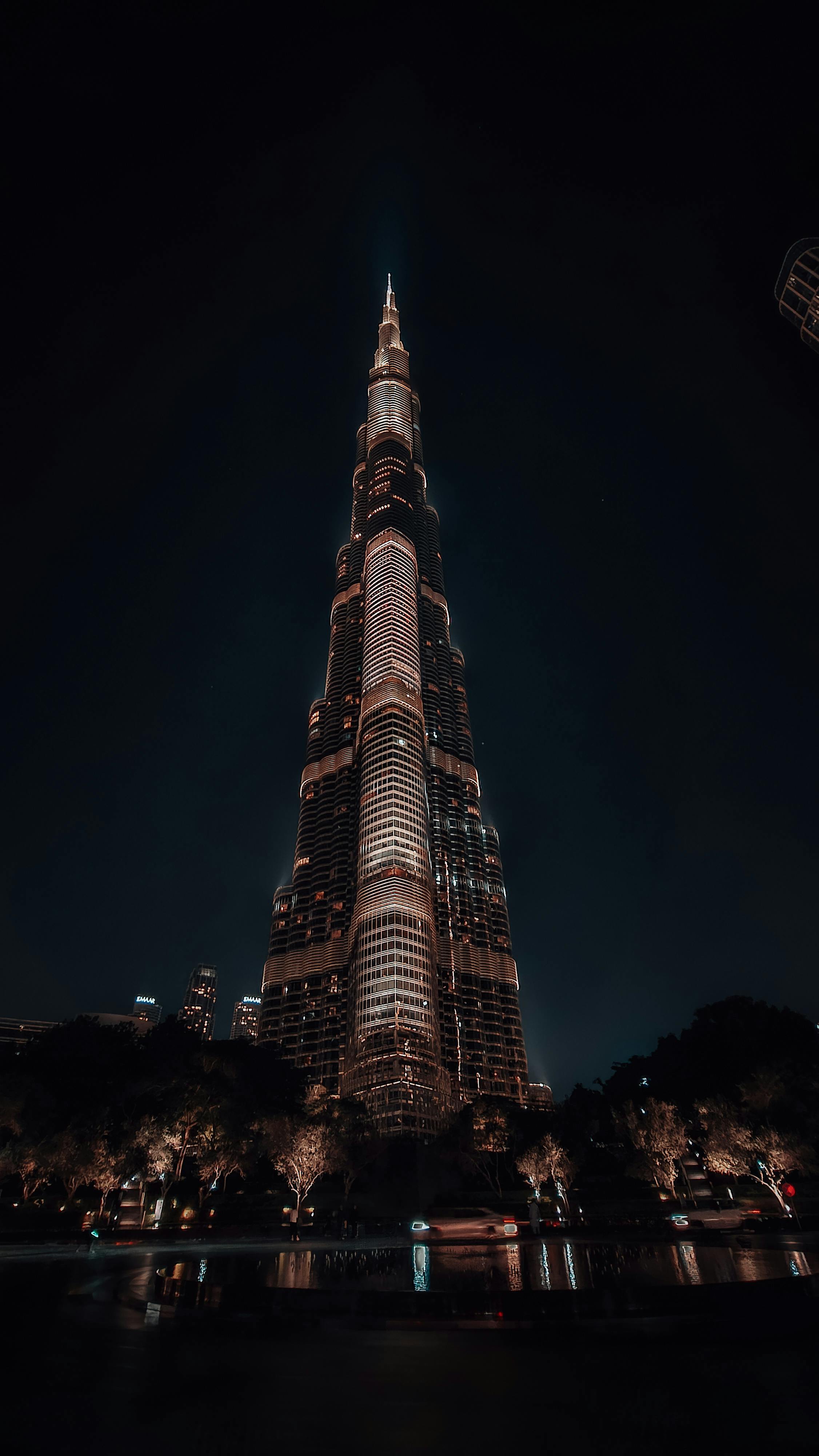 Burj Khalifa At Night Hd Burj Khalifa Night Stock Photos, Royalty Free