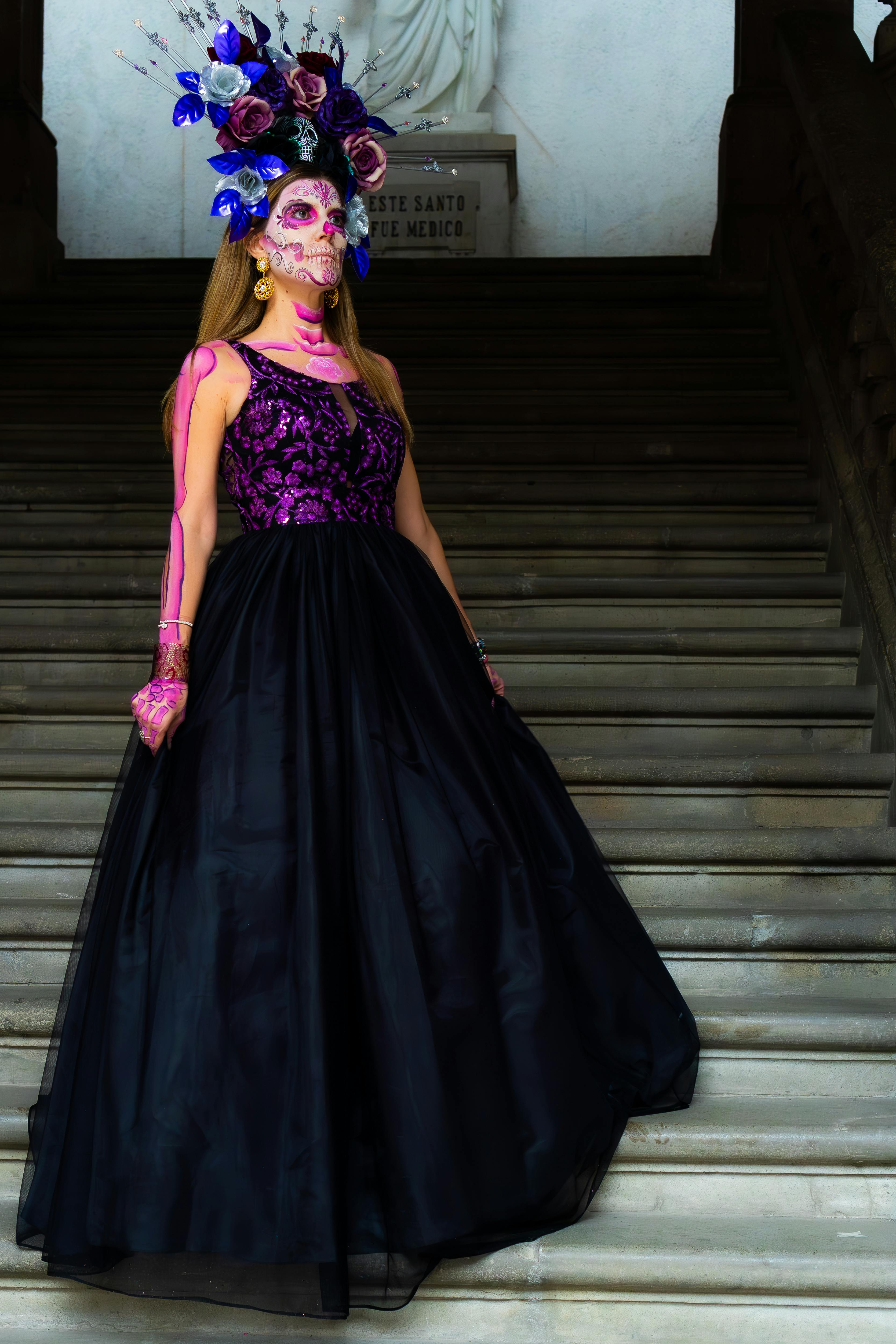 Catrina in Elegant Dress · Free Stock Photo