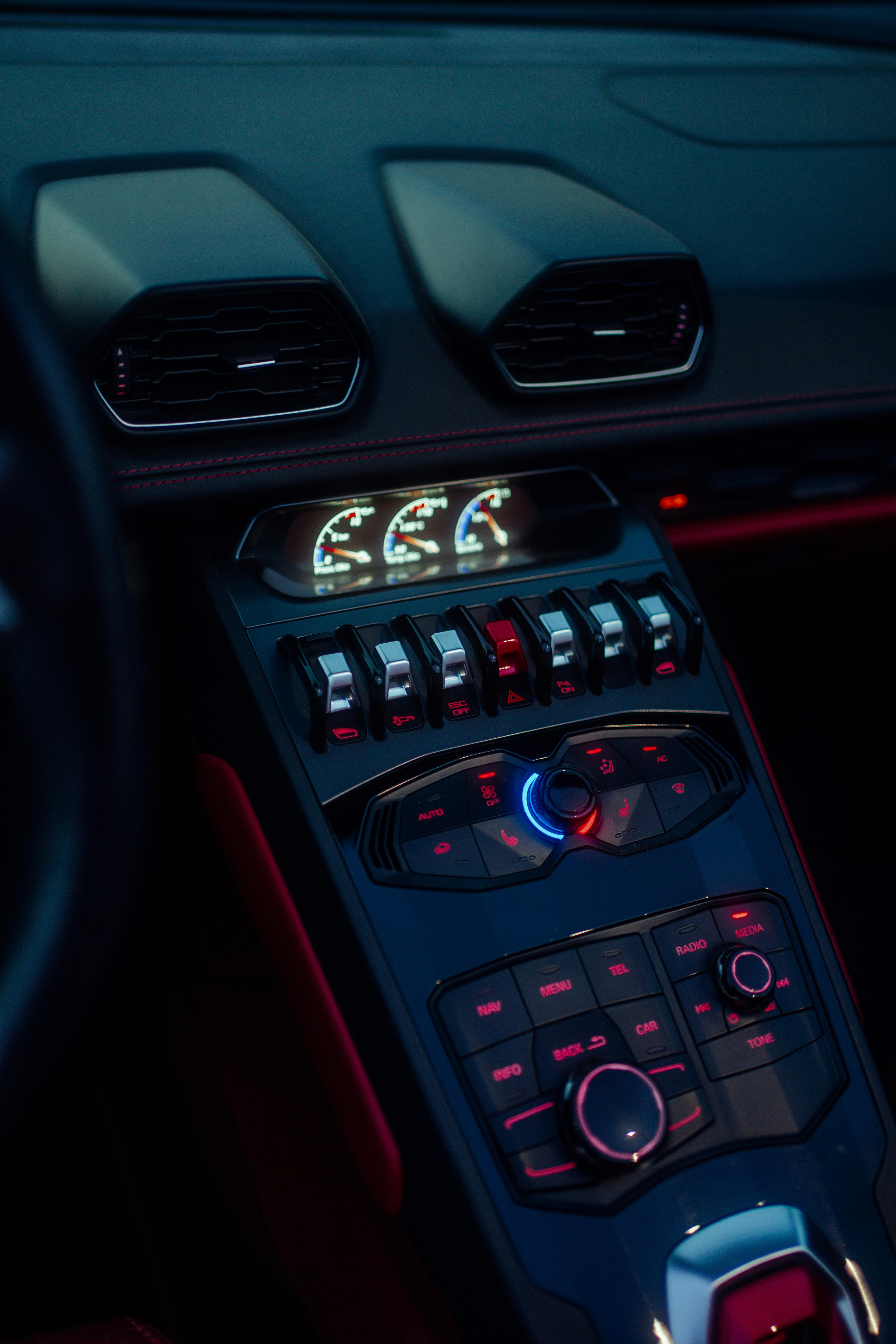 Lamborghini Logo on Dashboard · Free Stock Photo