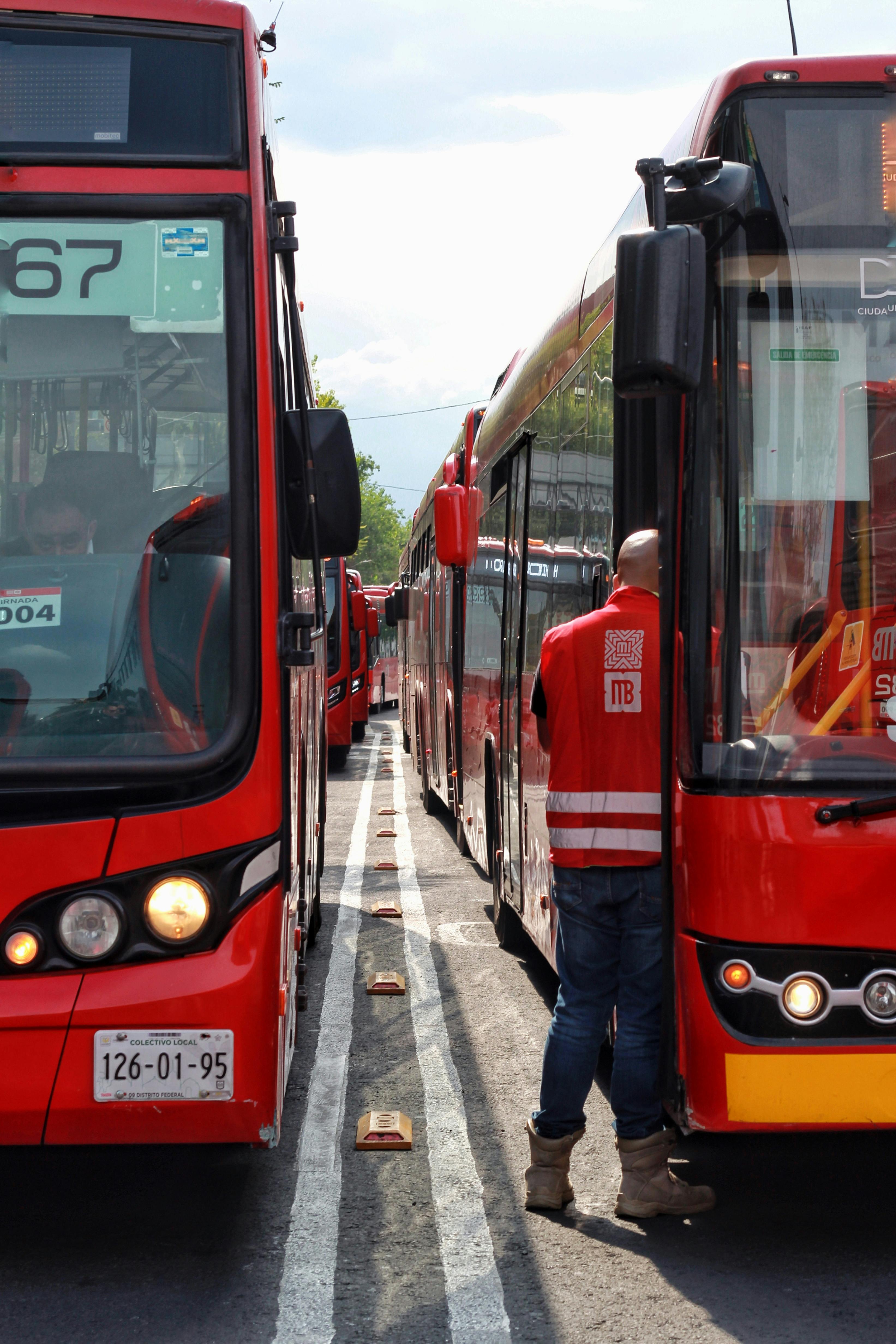 Red Buses of Mexico City · Free Stock Photo
