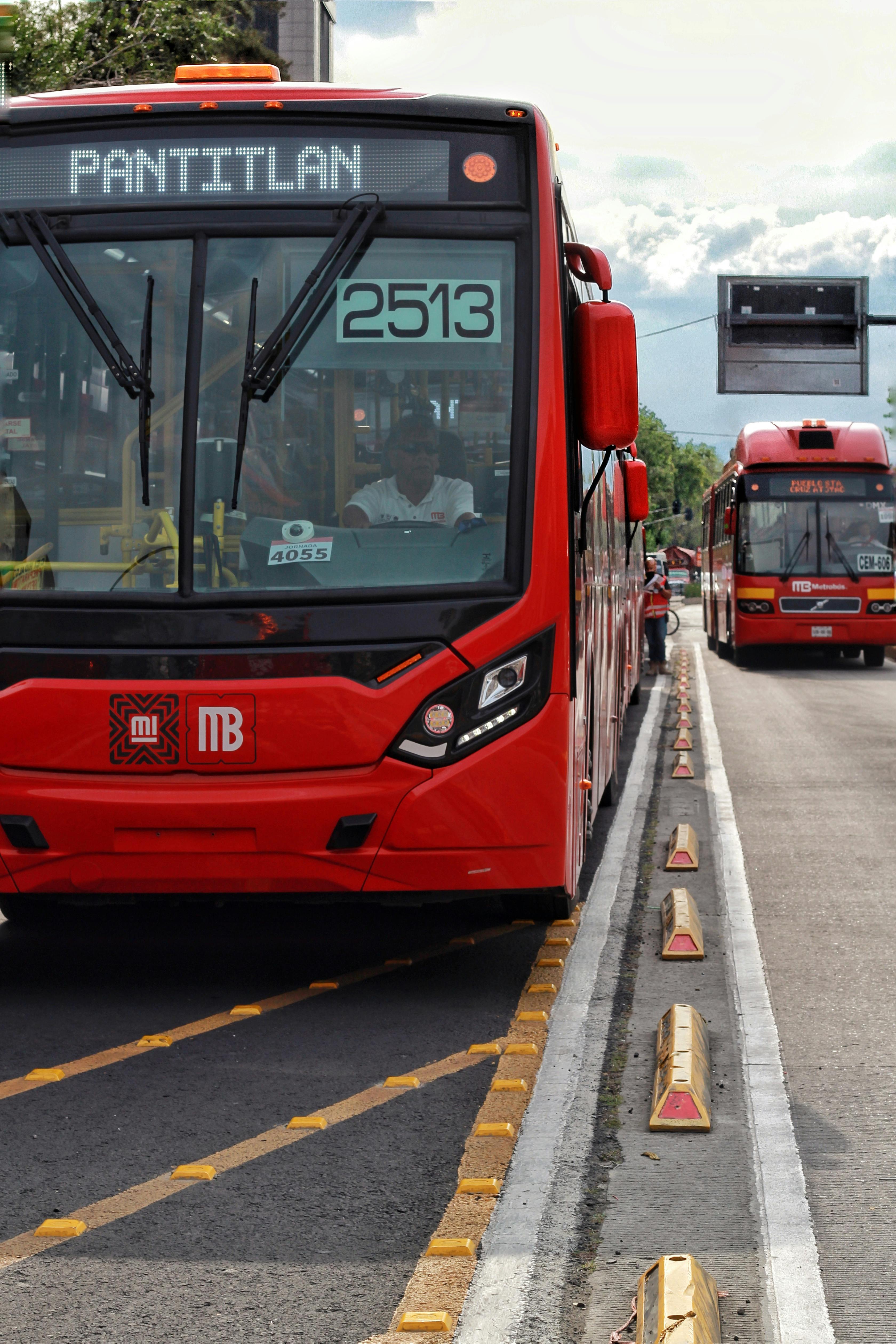 Red Bus on Street · Free Stock Photo