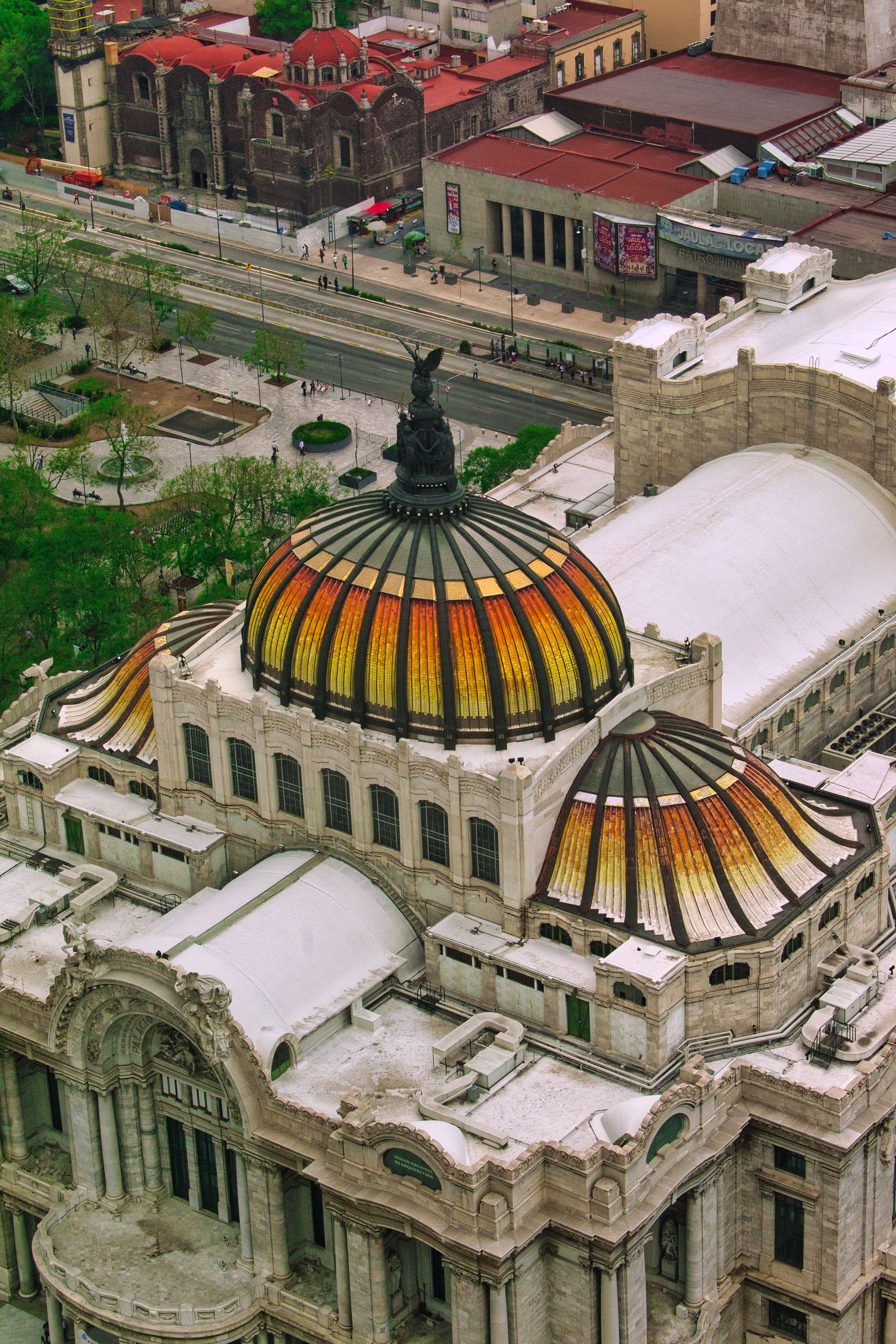 Aerial View of Palacio de Bellas Artes in Mexico City, Mexico · Free ...
