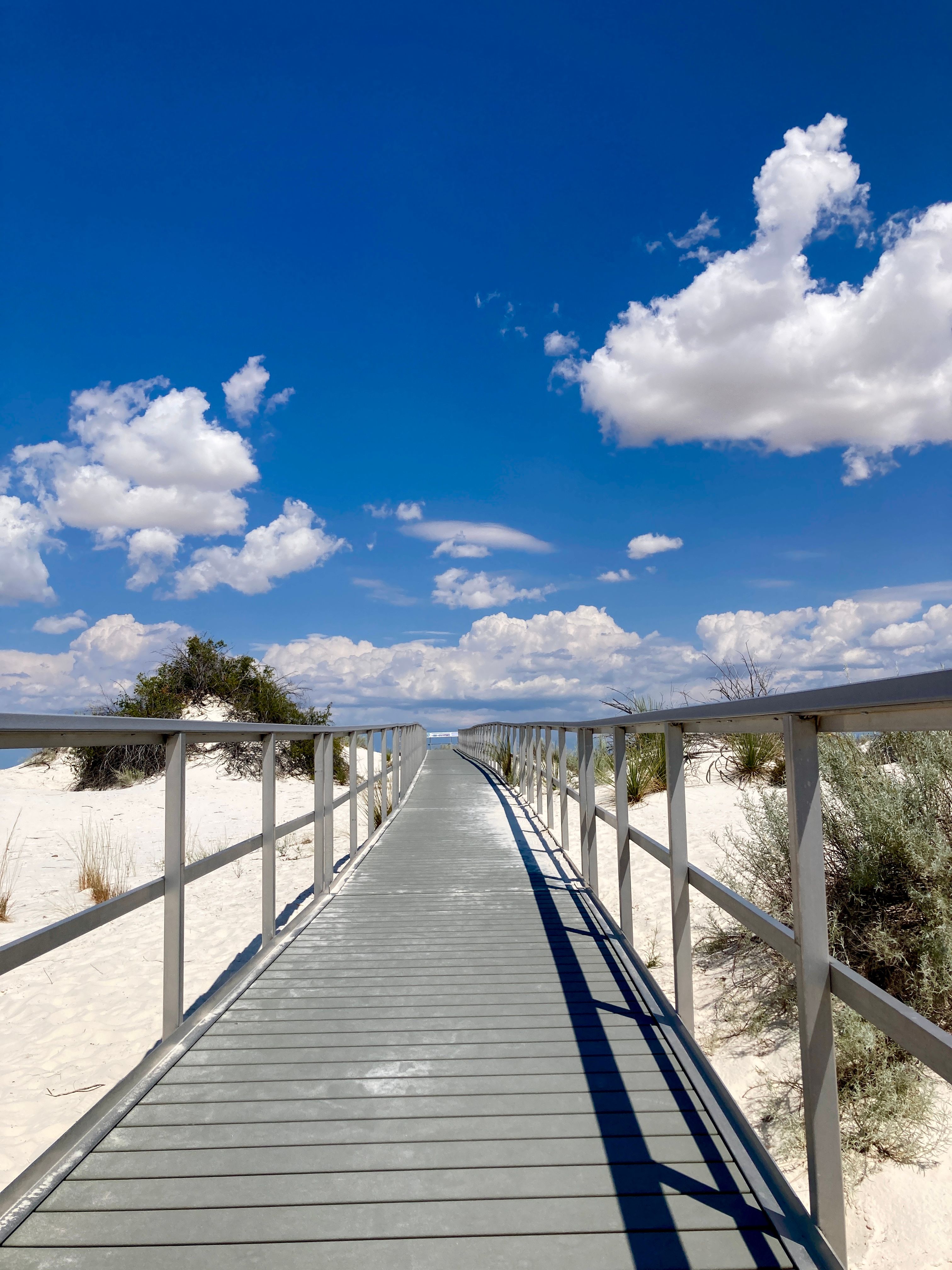 Sunlit Boardwalk on Beach · Free Stock Photo