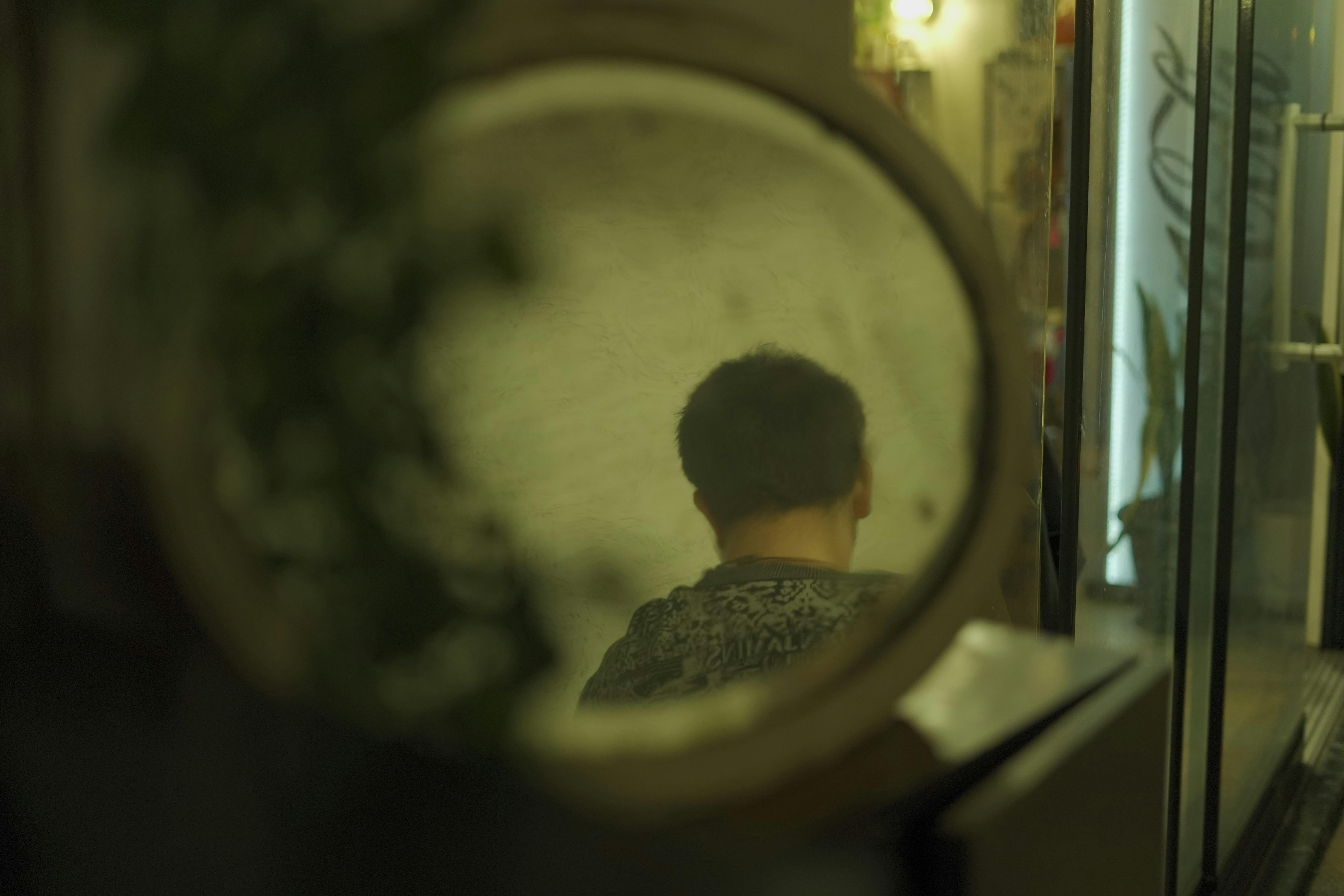 Mirror Reflection of Womans Arm, Neck and Ear · Free Stock Photo