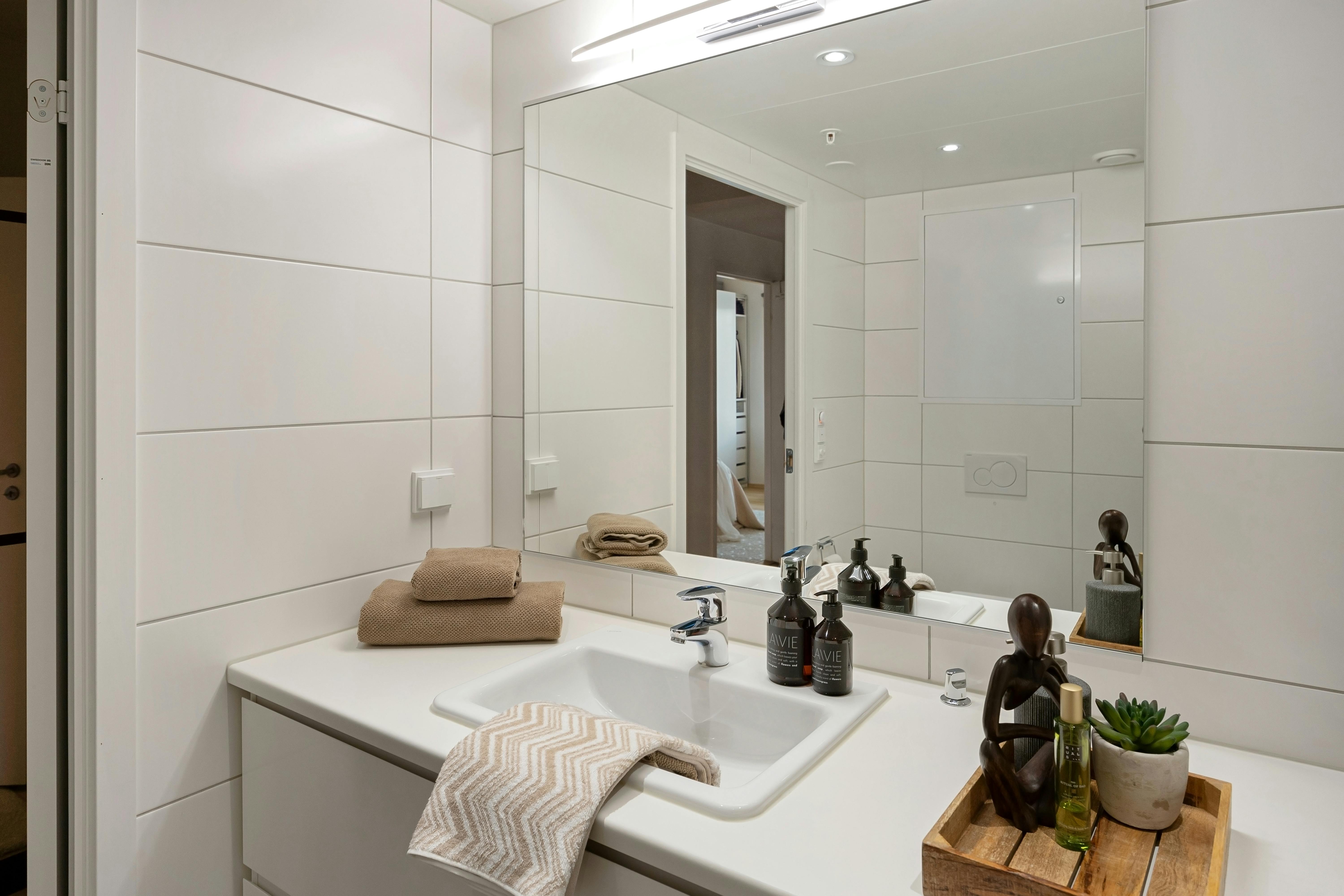 Mirror over Sink in Bathroom · Free Stock Photo