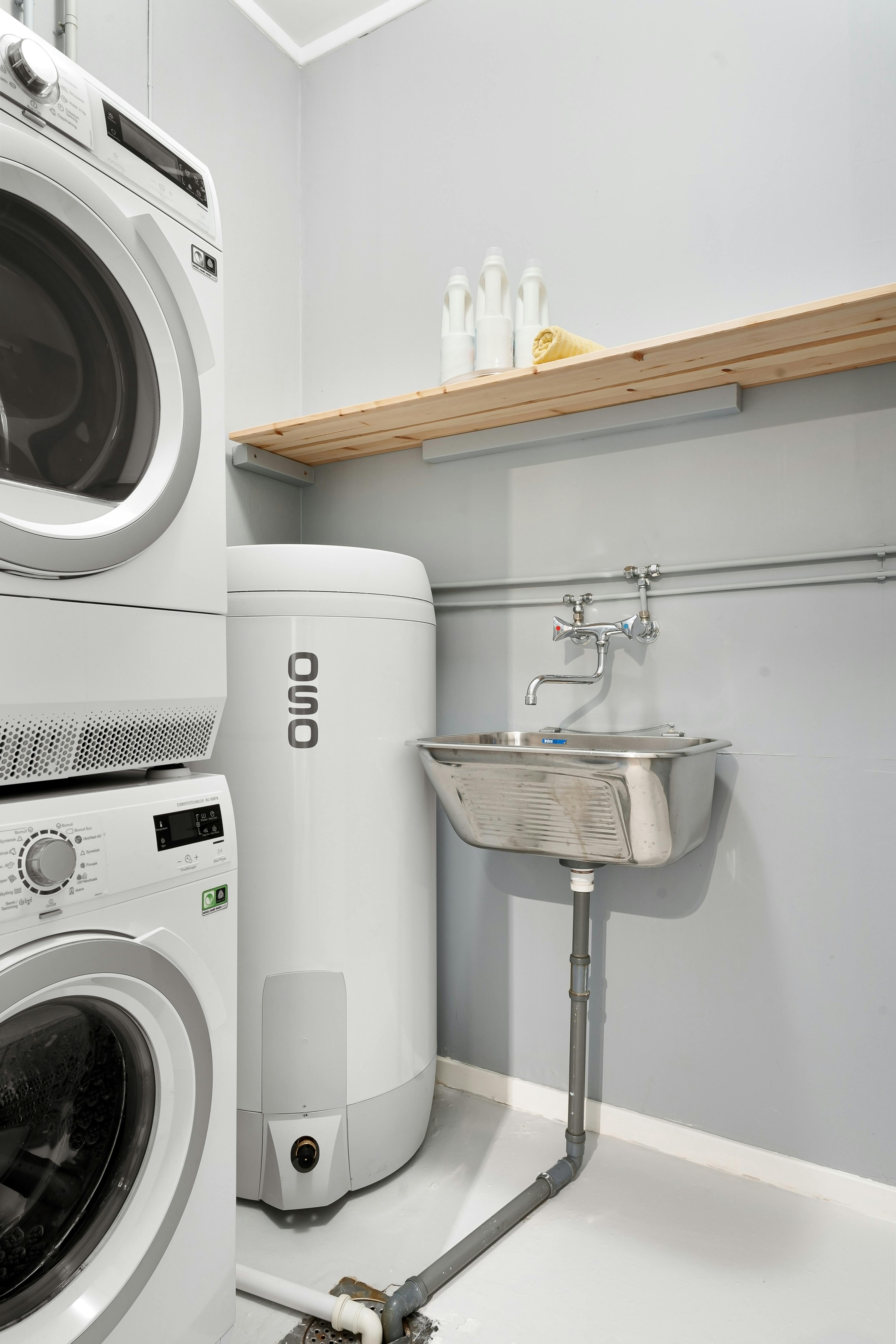 Sink near Washing Machines · Free Stock Photo