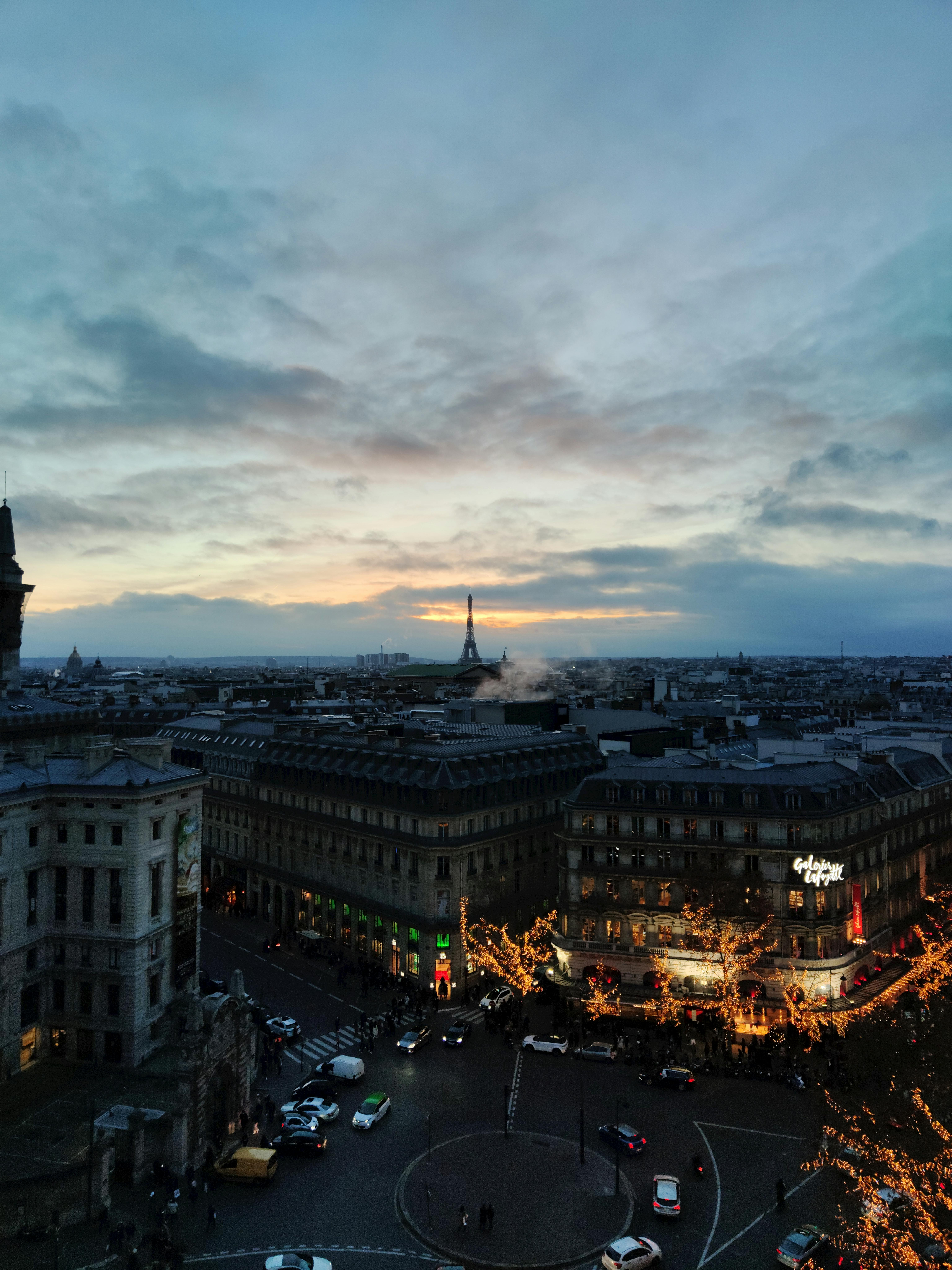Aerial Night View of Paris Featuring Les Invalides · Free Stock Photo