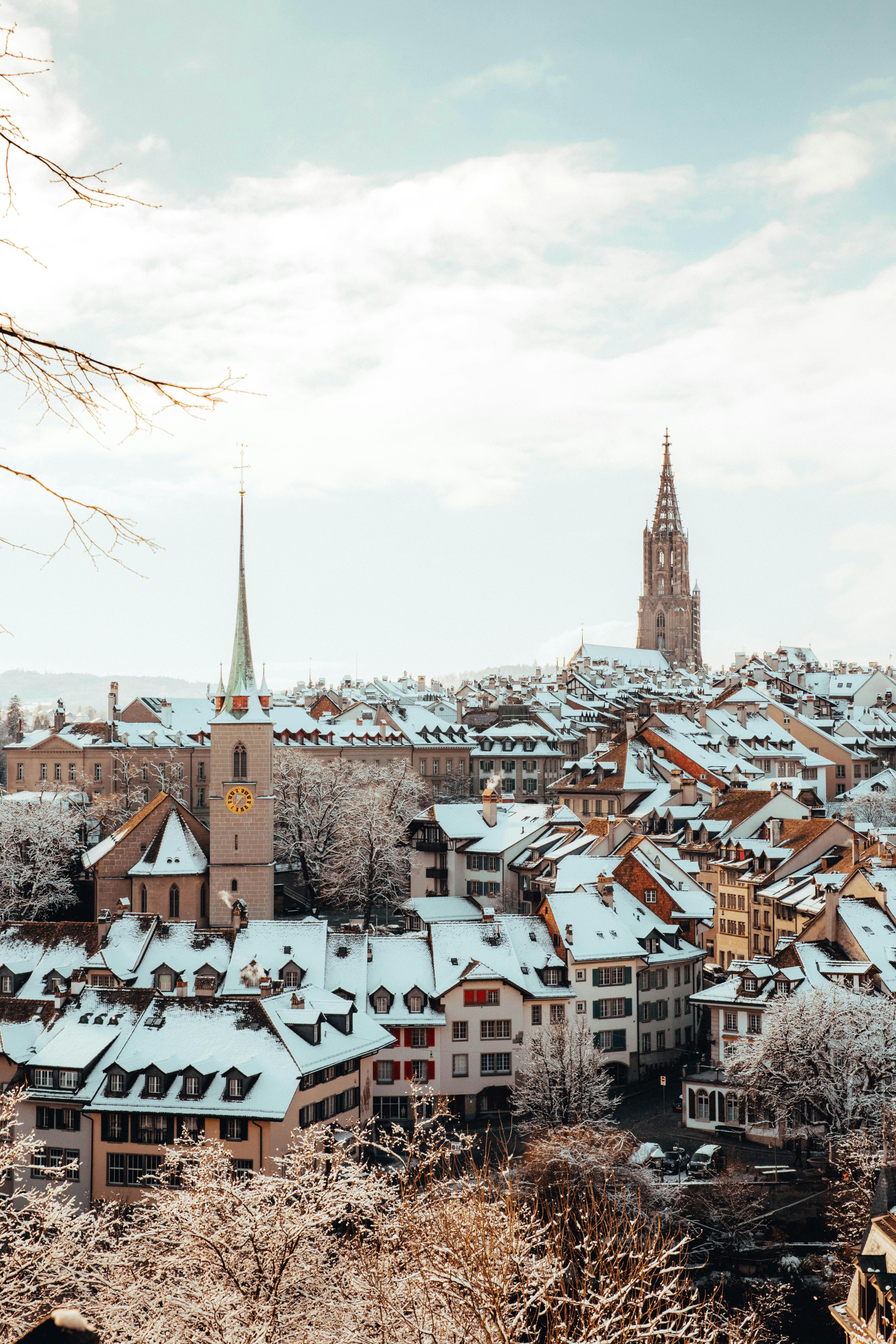 Cityscape of Bern in Winter · Free Stock Photo
