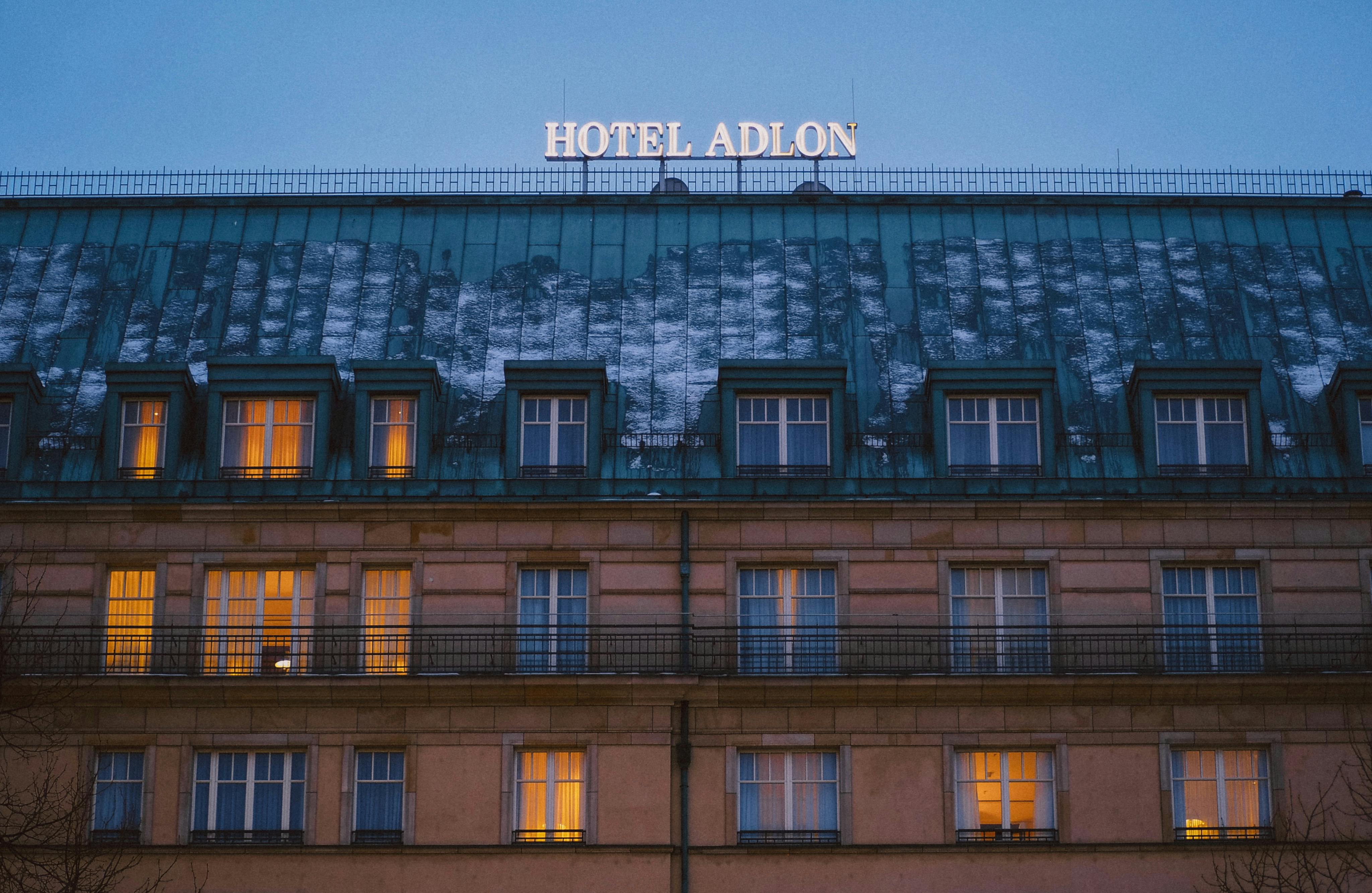 Adlon Hotel Logo on Roof in Winter · Free Stock Photo
