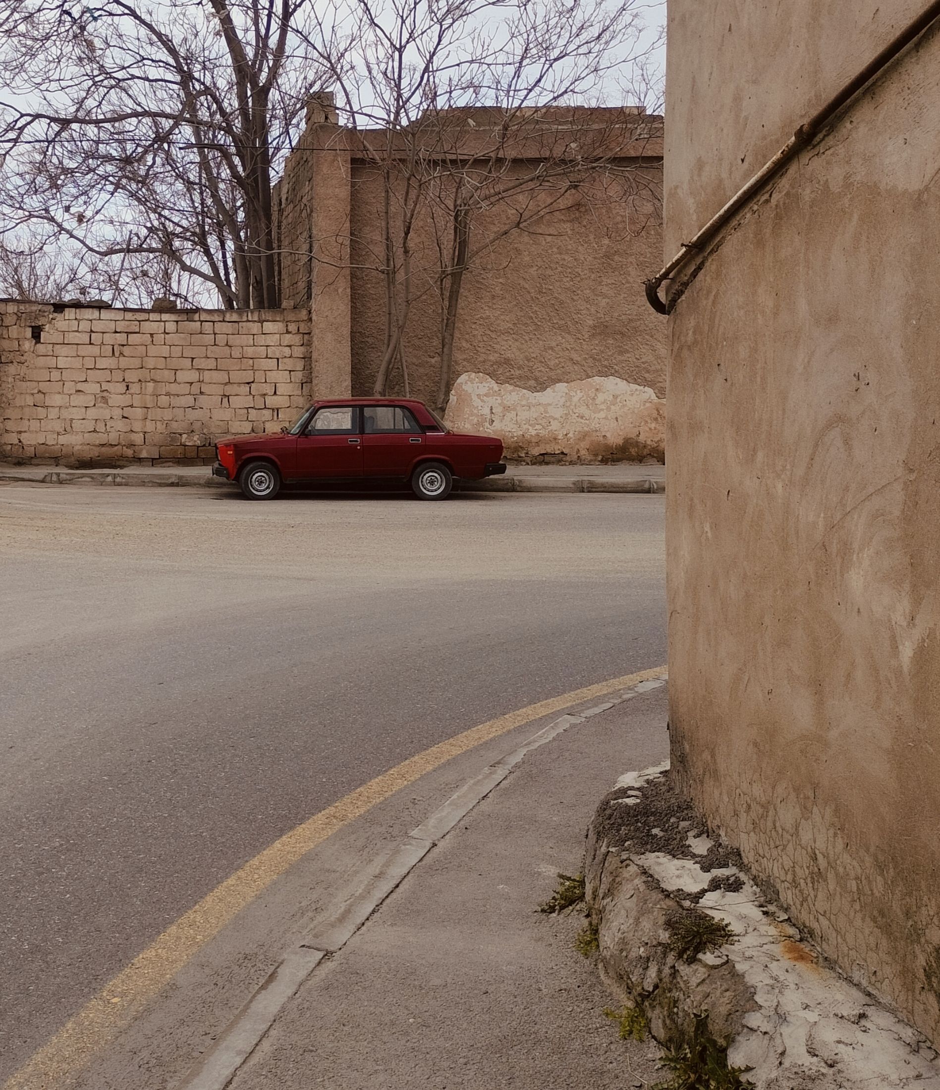 Vintage Lada Parked on Street · Free Stock Photo