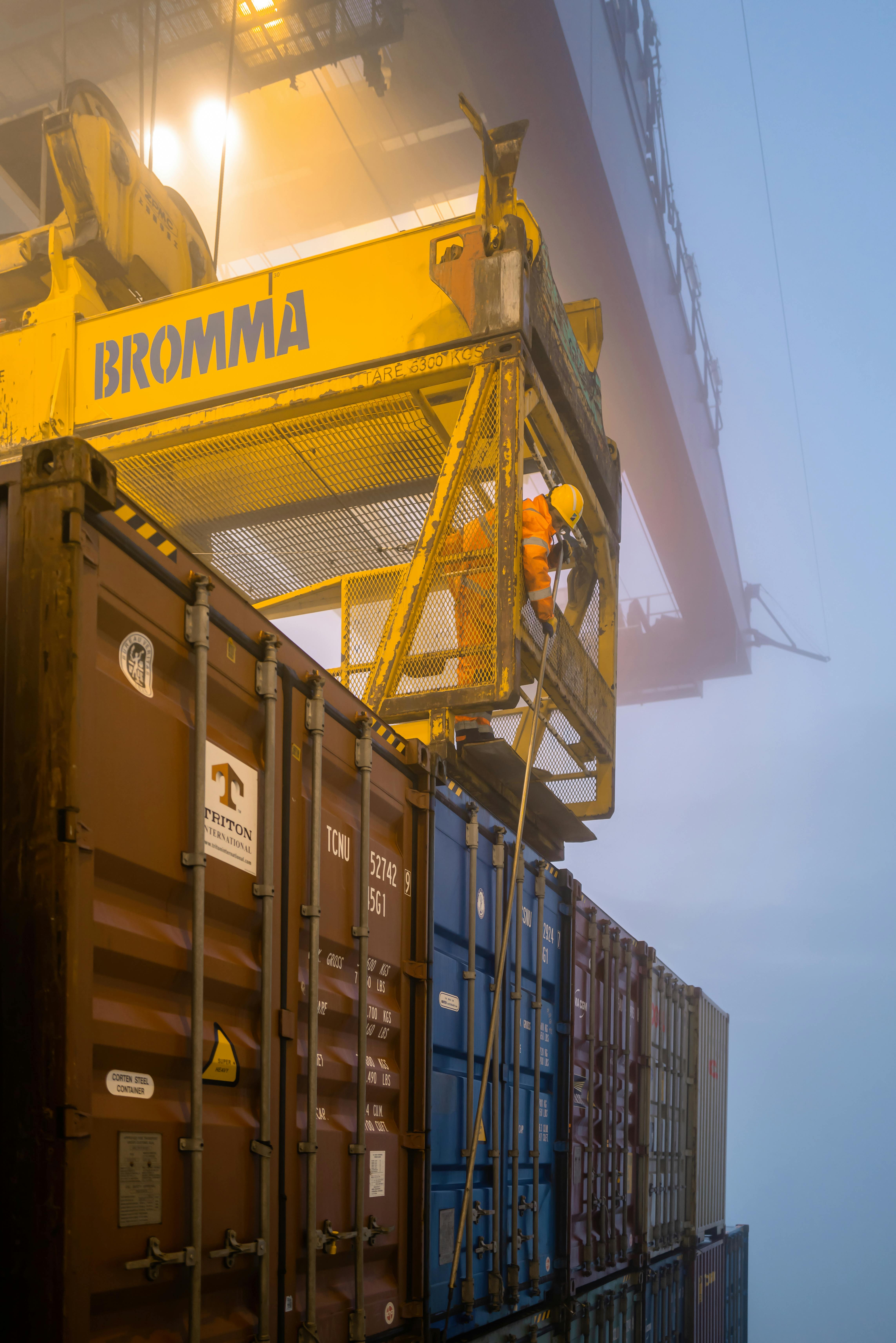 Containers in Warehouse · Free Stock Photo
