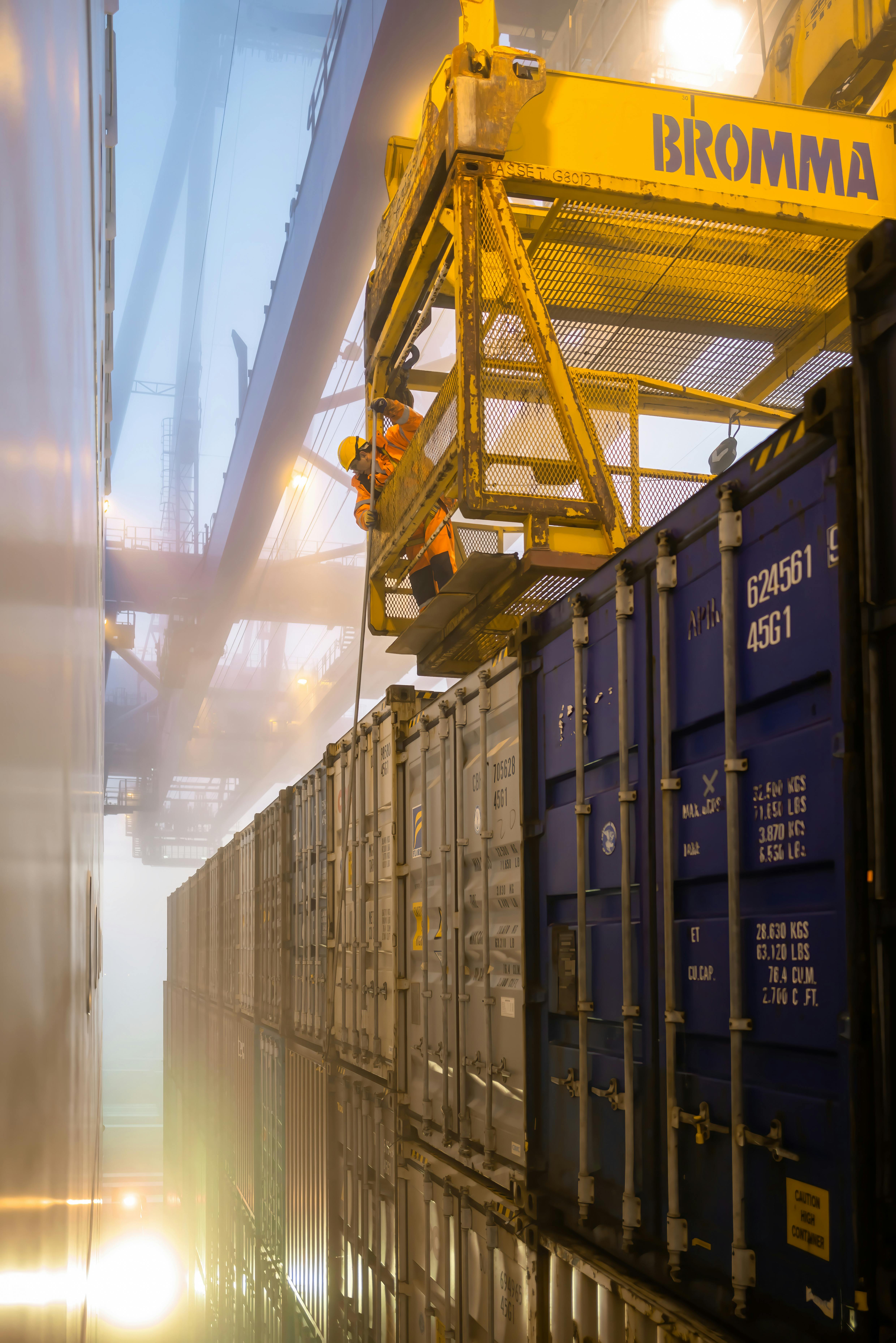 Containers in Warehouse · Free Stock Photo