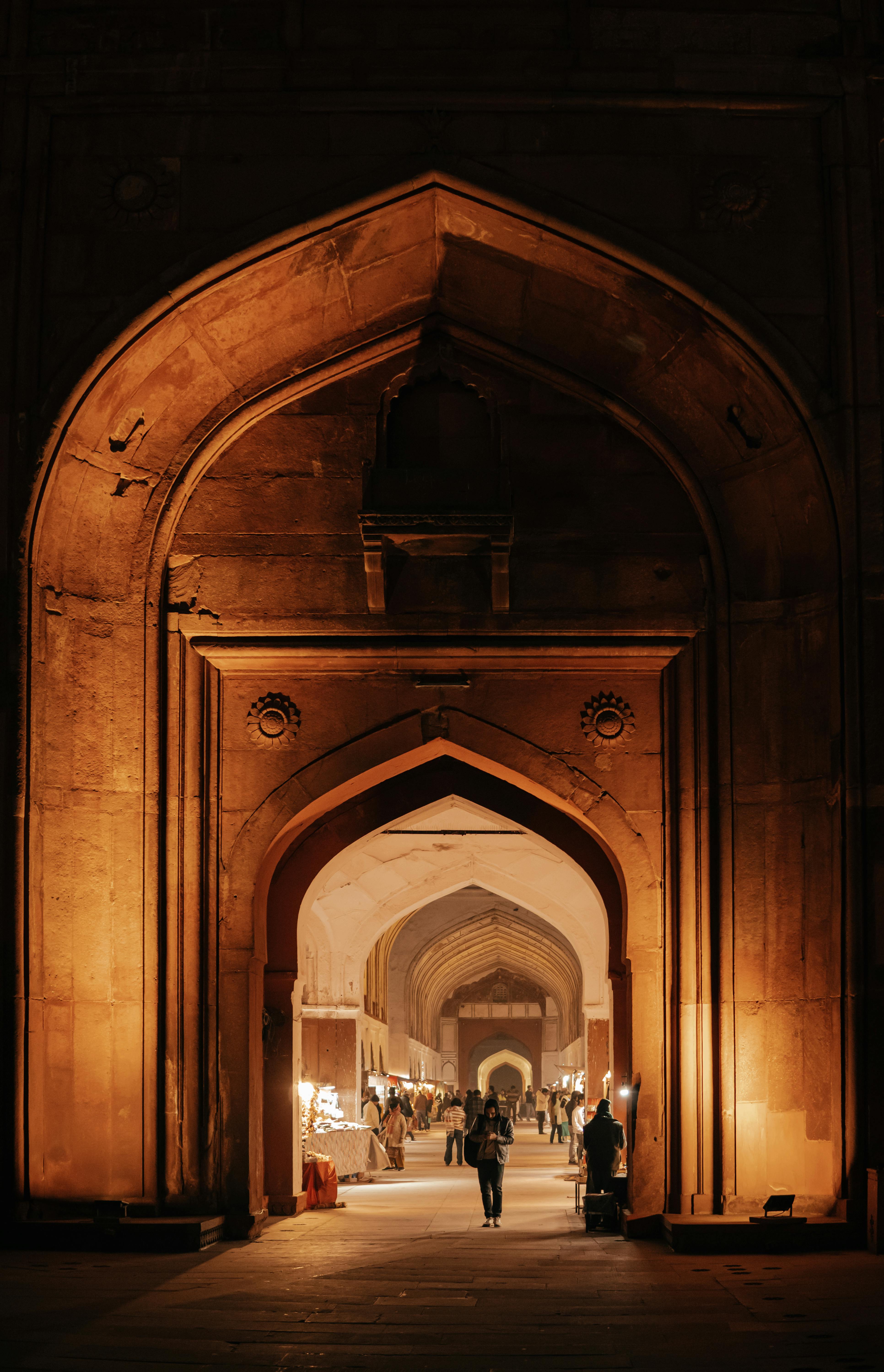 Red Fort at Night · Free Stock Photo
