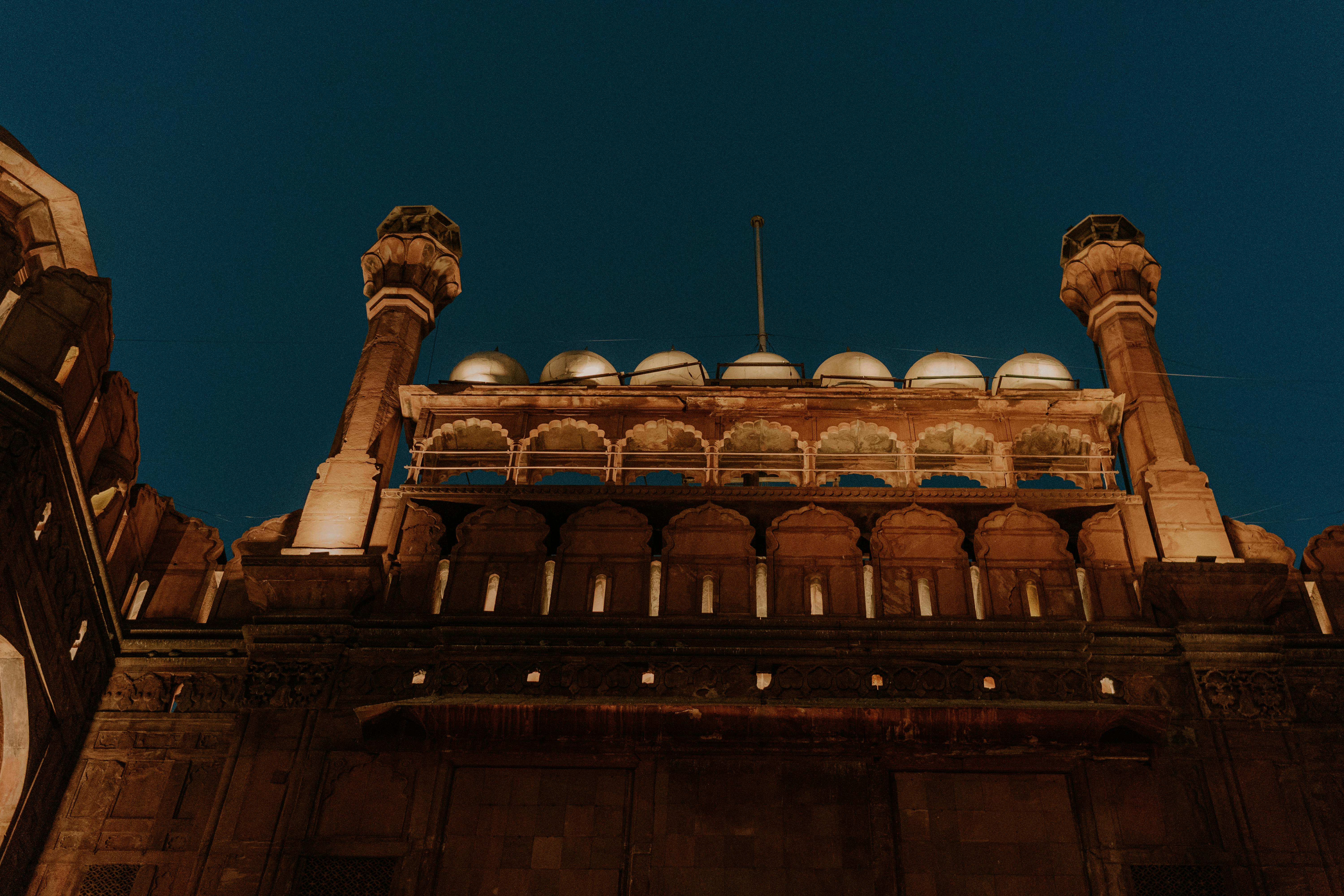 Red Fort in New Delhi at Night · Free Stock Photo
