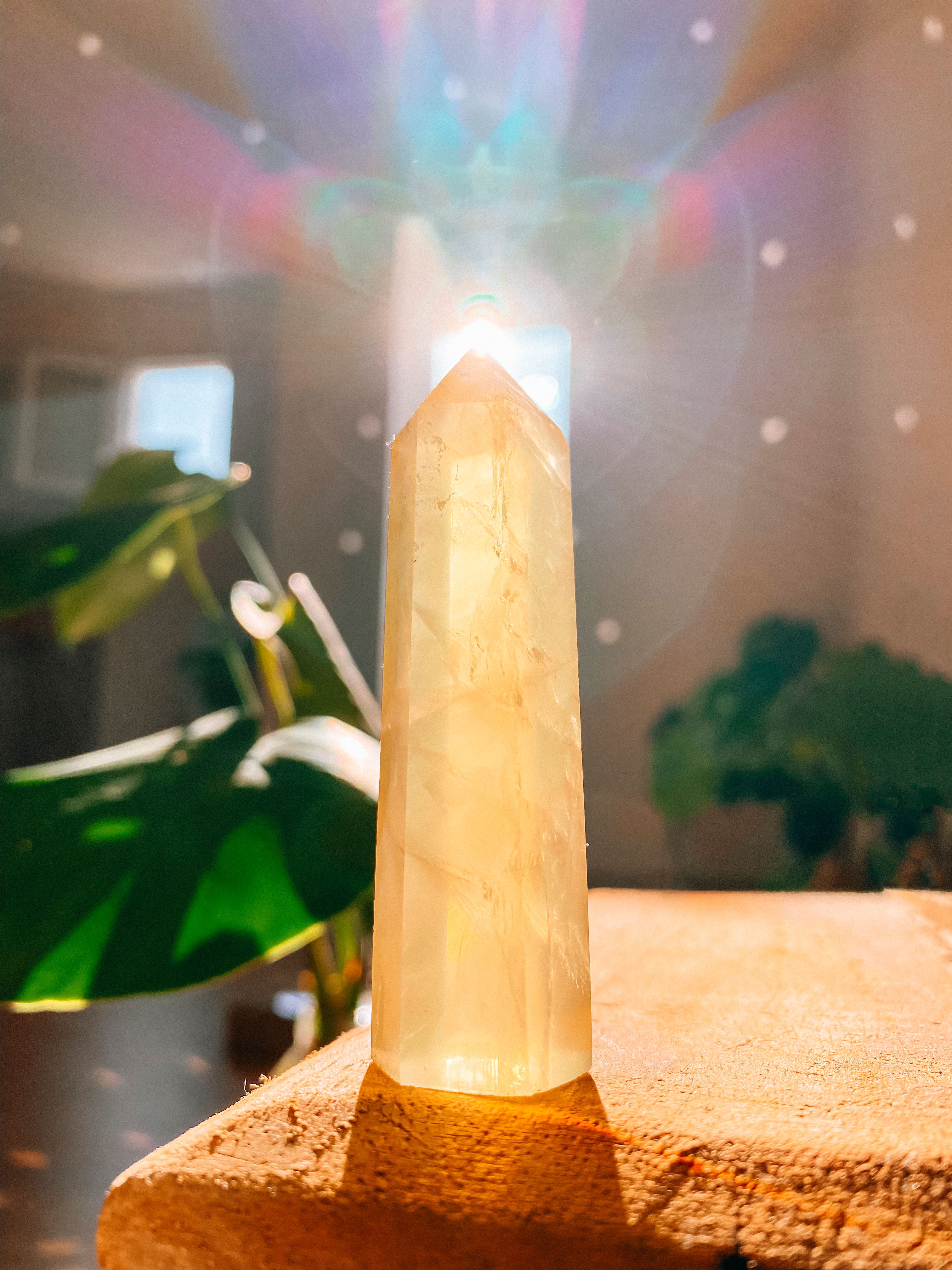 Backlit Yellow Crystal · Free Stock Photo