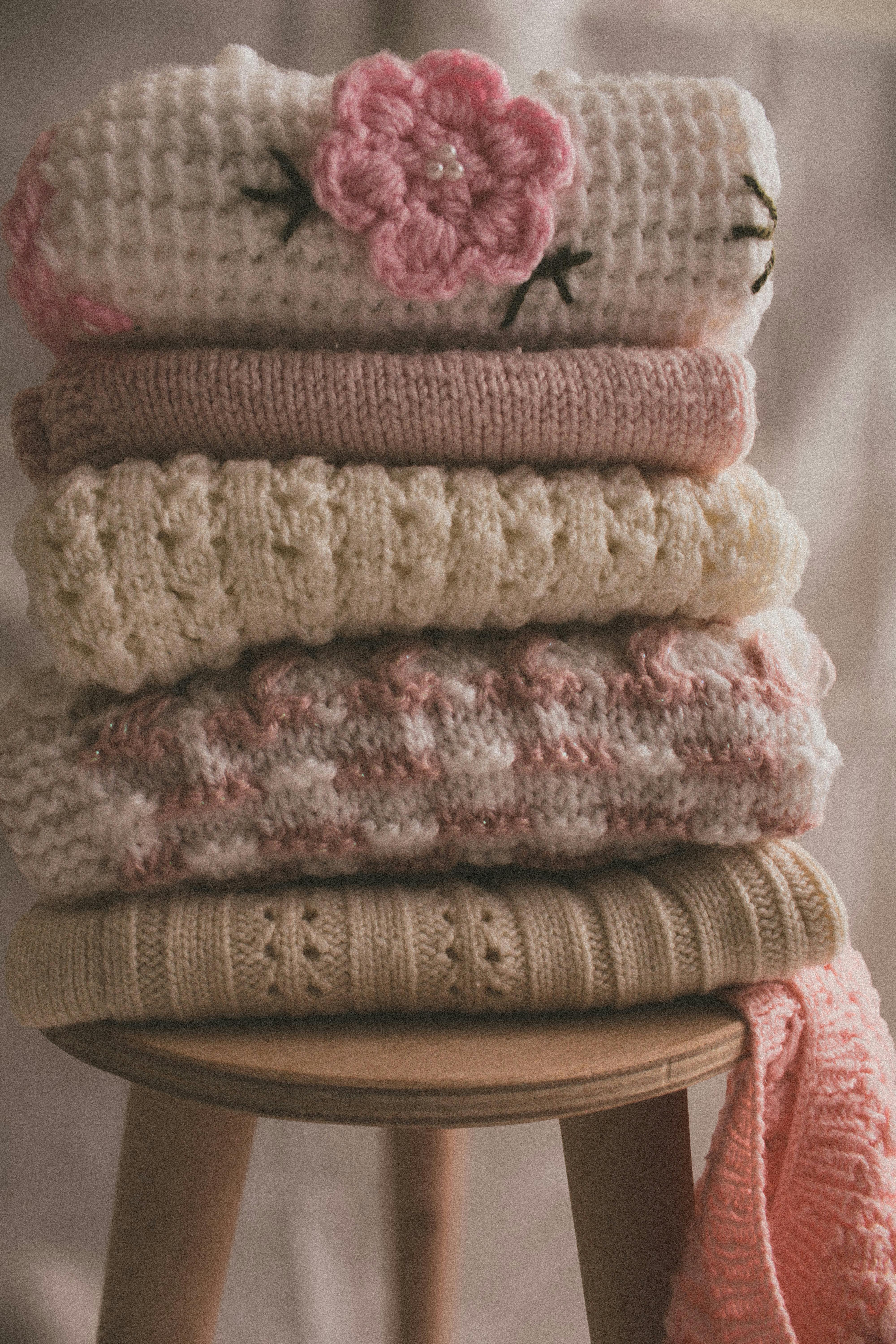 Stack of Clothes on Chair · Free Stock Photo