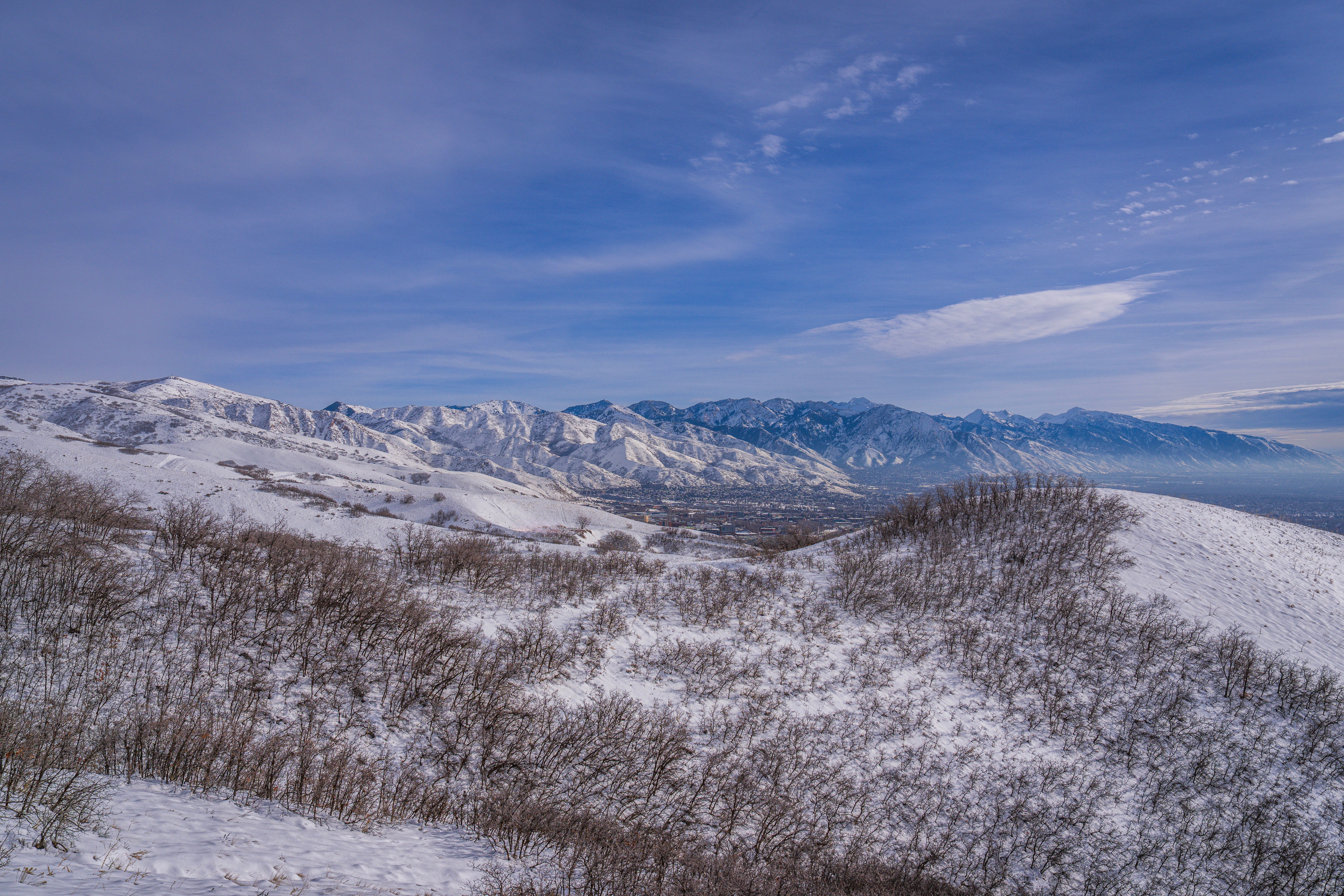 Scenic Mountains and Hills in Winter · Free Stock Photo