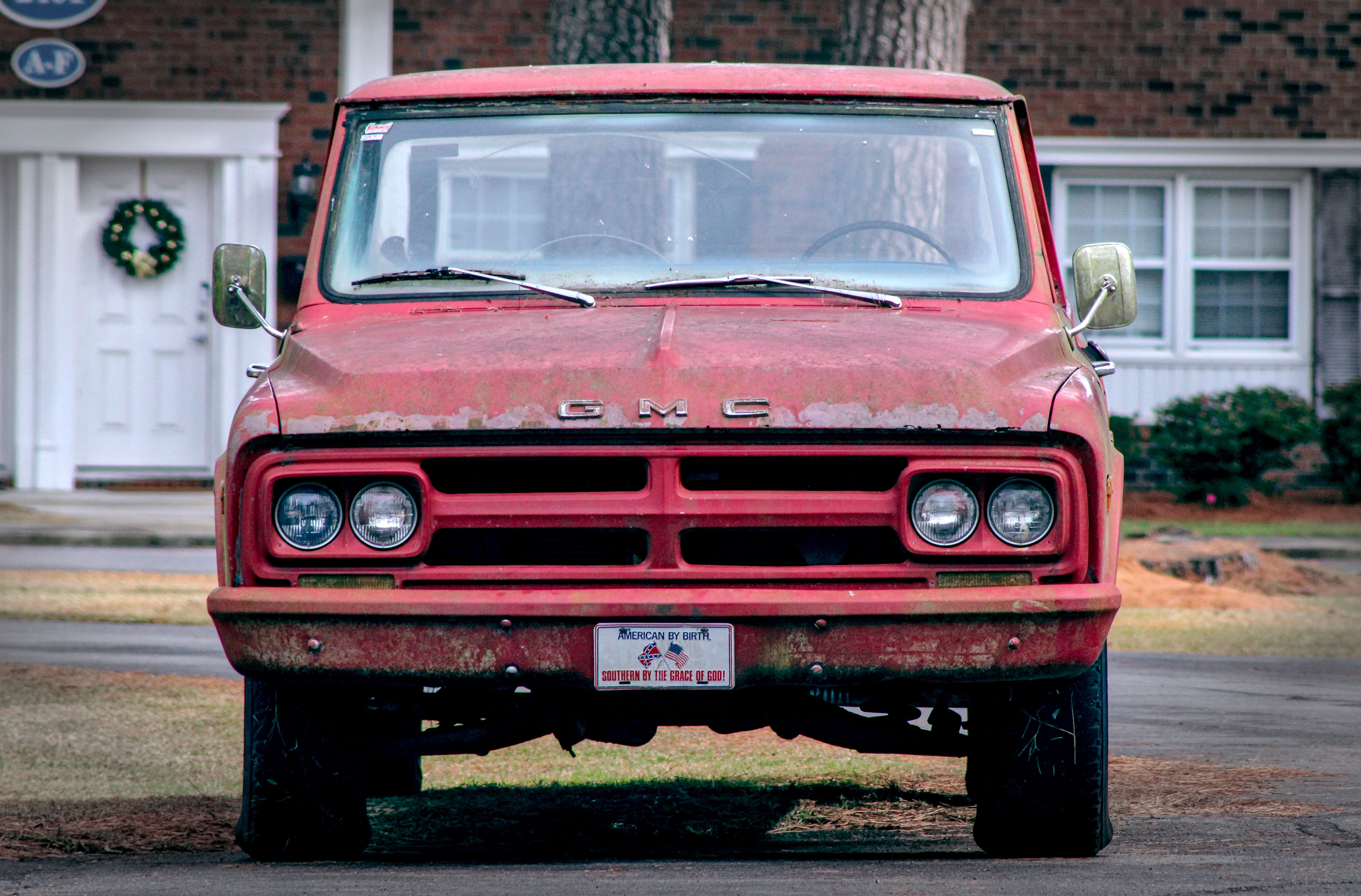 Red, Vintage GMC Car · Free Stock Photo
