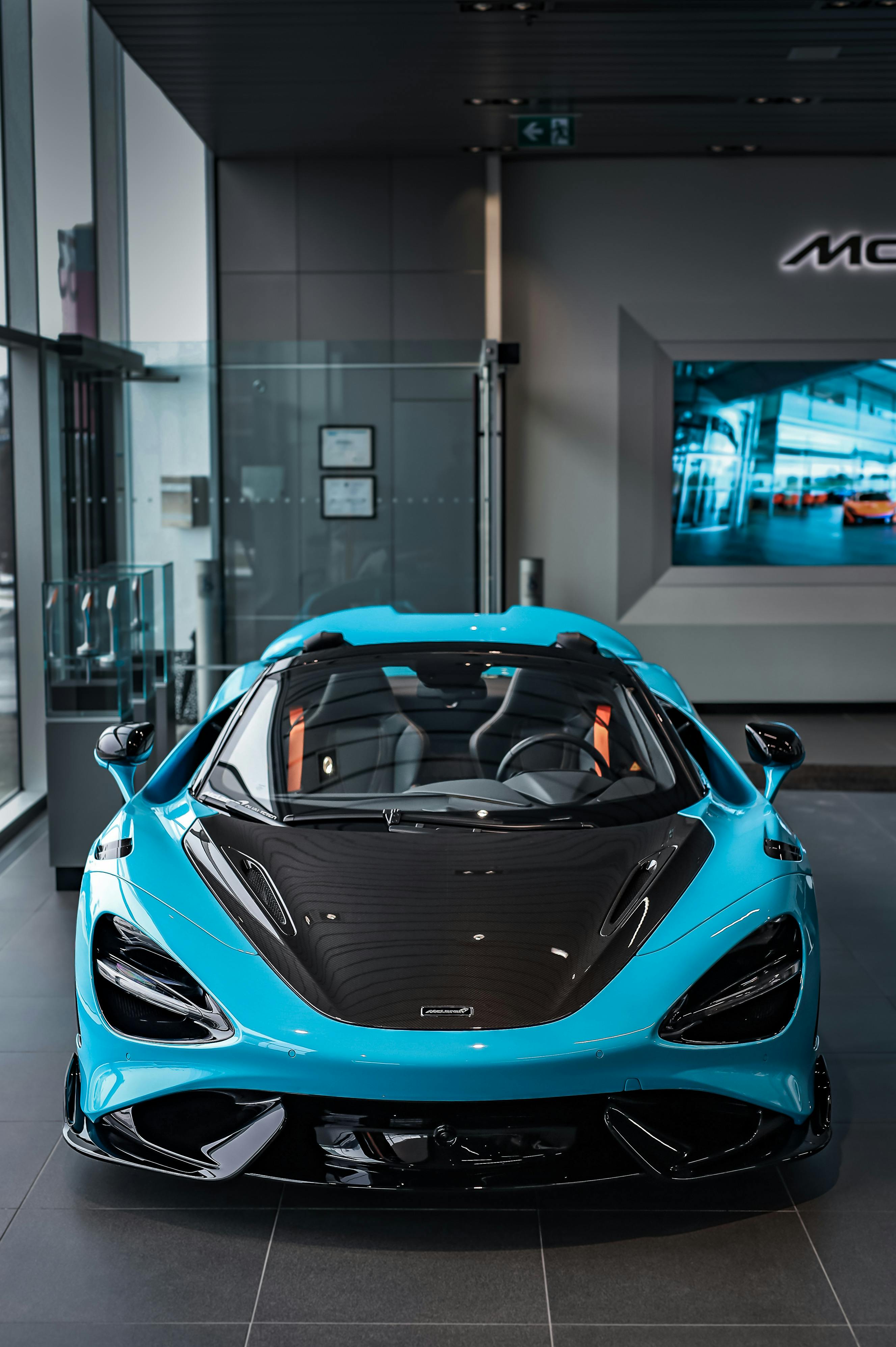 Blue McLaren 765LT · Free Stock Photo