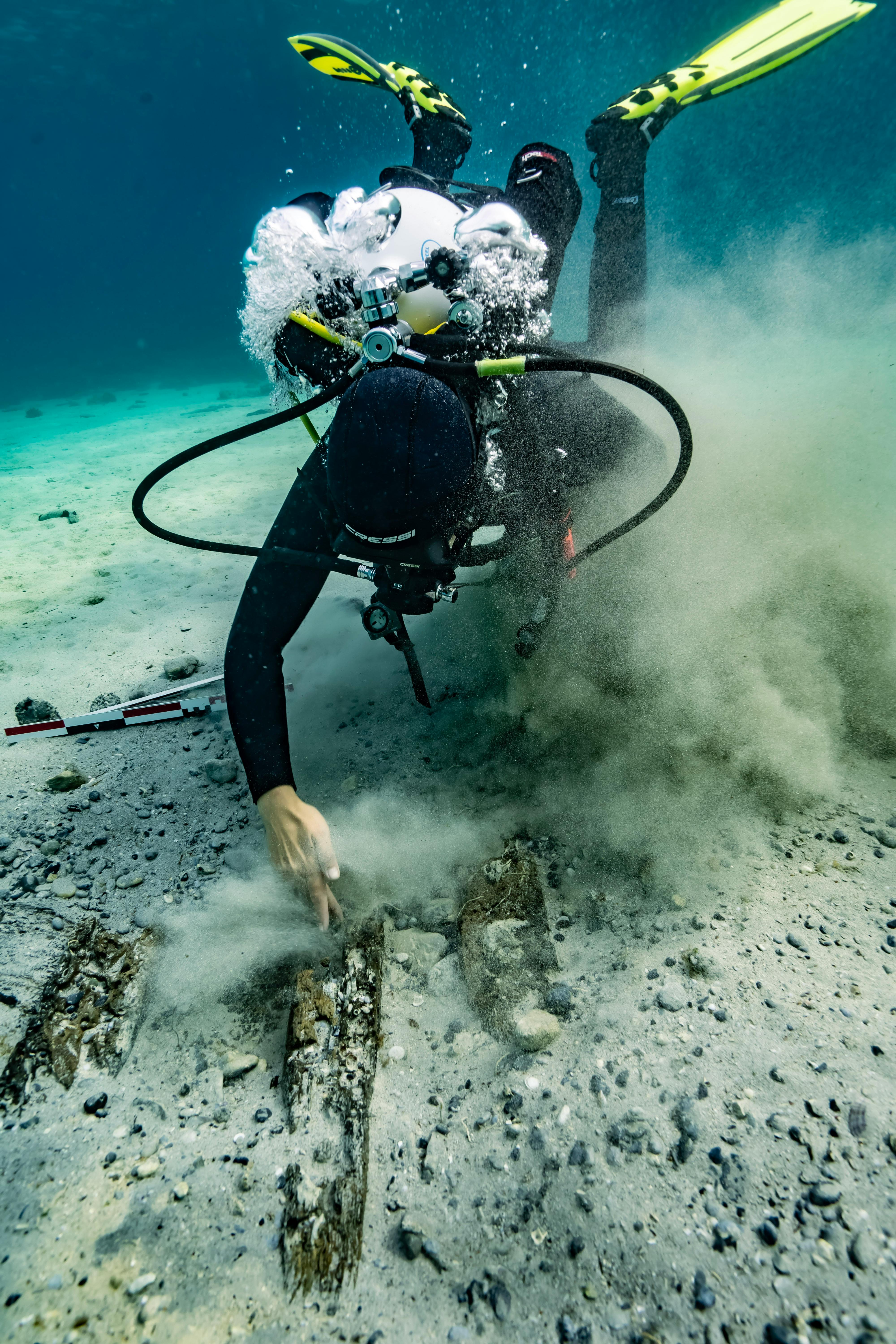 Man Diving on Seabed · Free Stock Photo