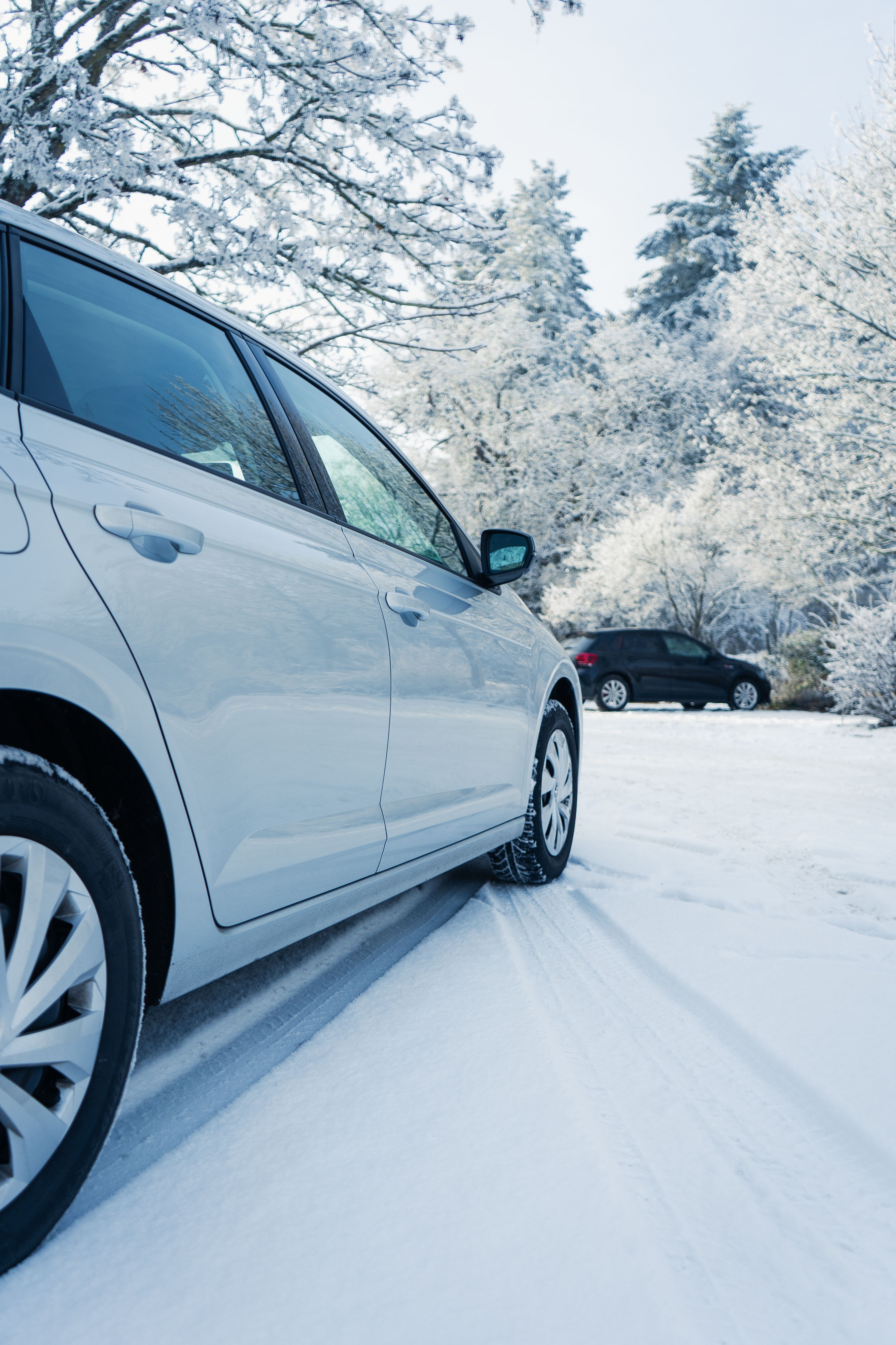Vehicles on Road During Winter · Free Stock Photo