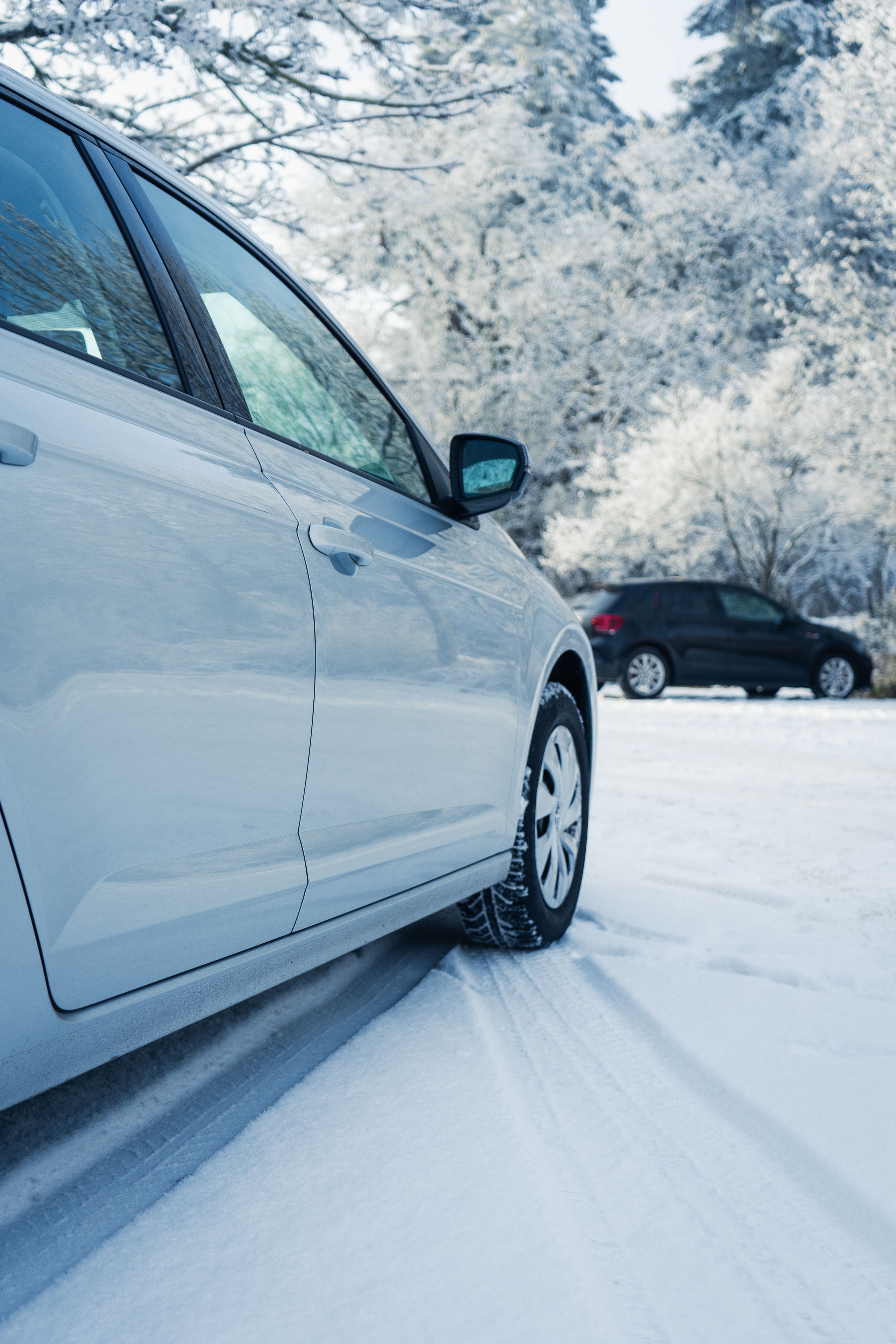 Vehicles on Road During Winter · Free Stock Photo