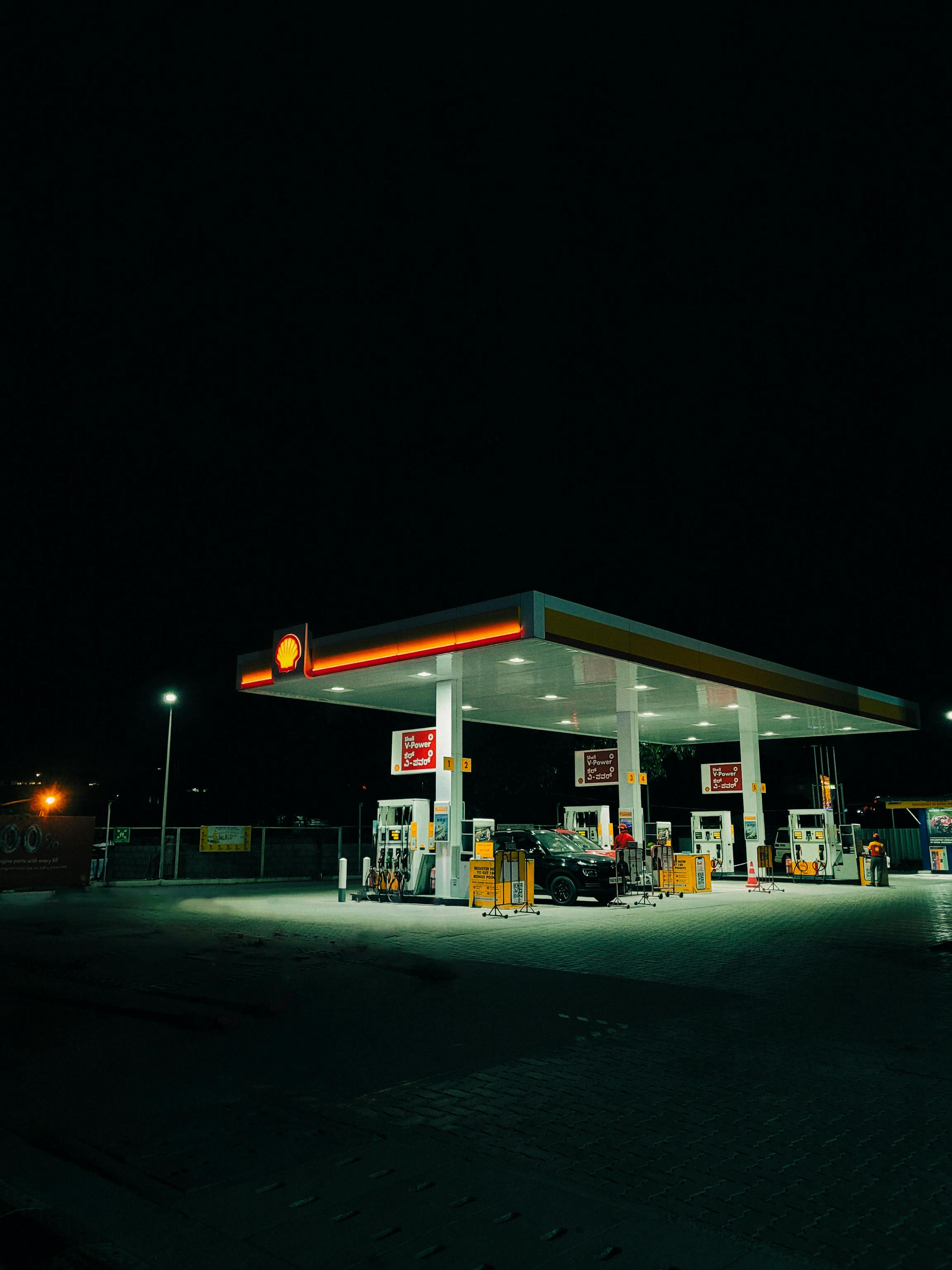 Photo of Gas Station During Evening · Free Stock Photo