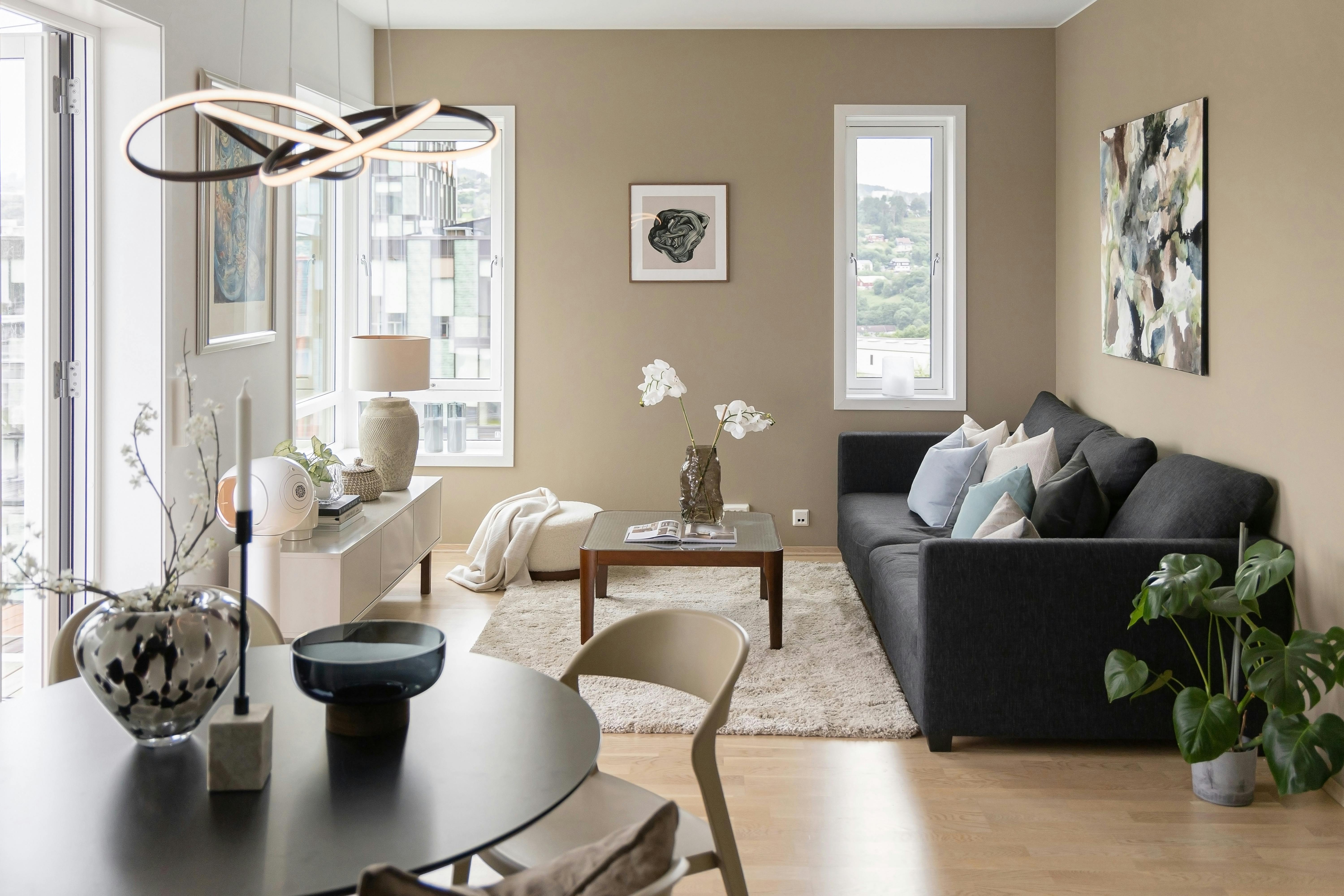 Sofa in an Aerial Living Room · Free Stock Photo