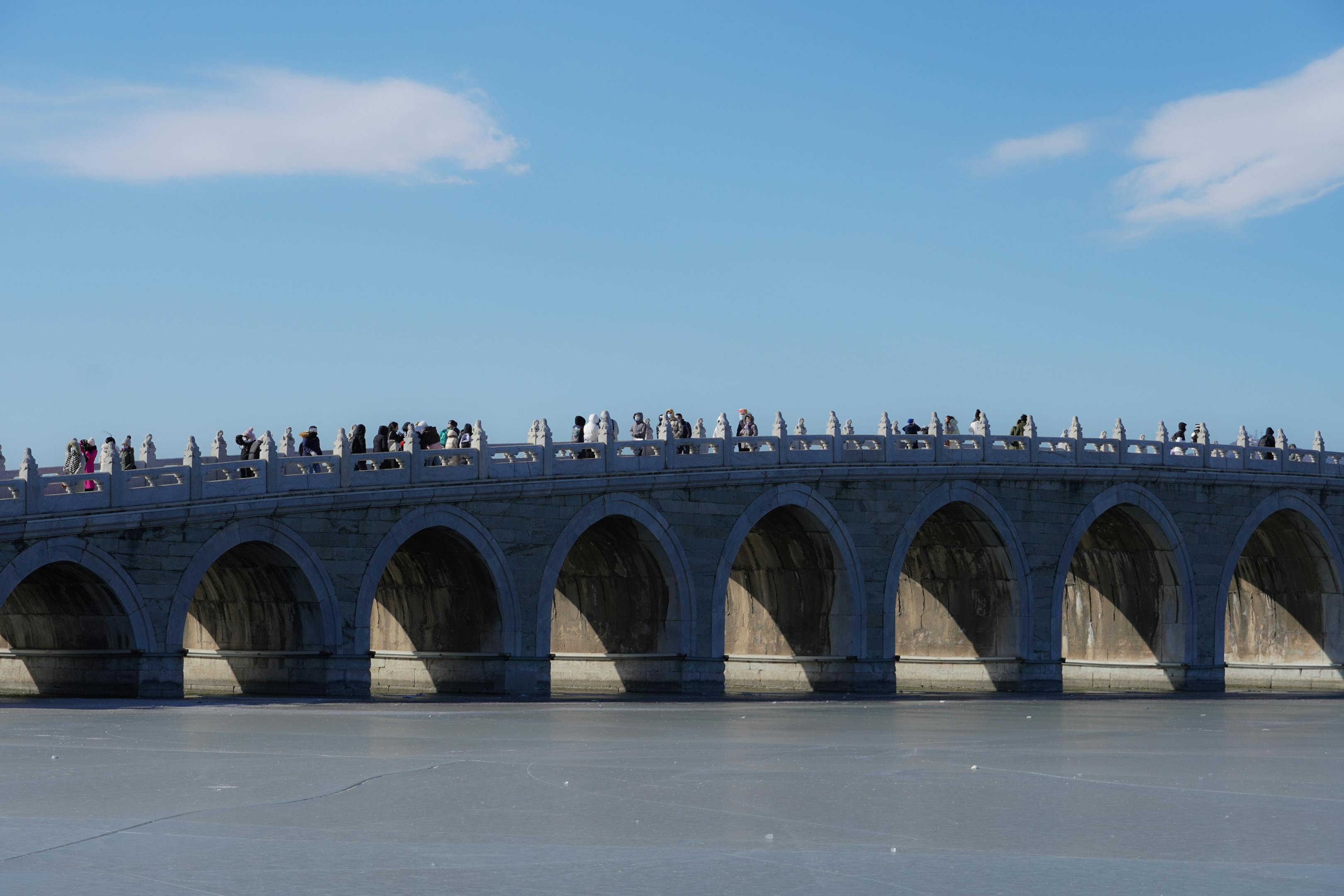 Foxiang Ge Tower on Hill above Lake Shore in Beijing, China · Free ...