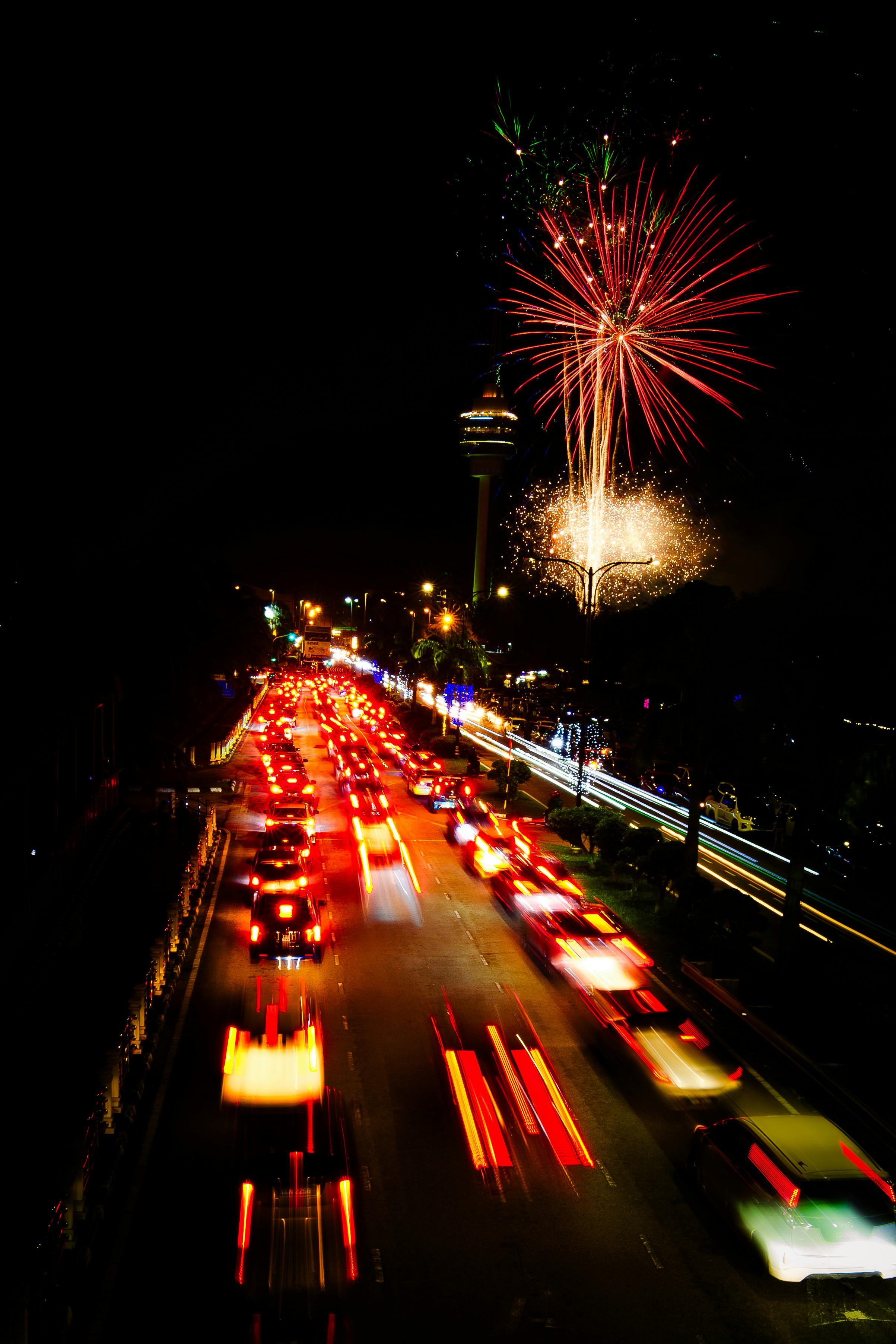 Cars in a City at Night · Free Stock Photo