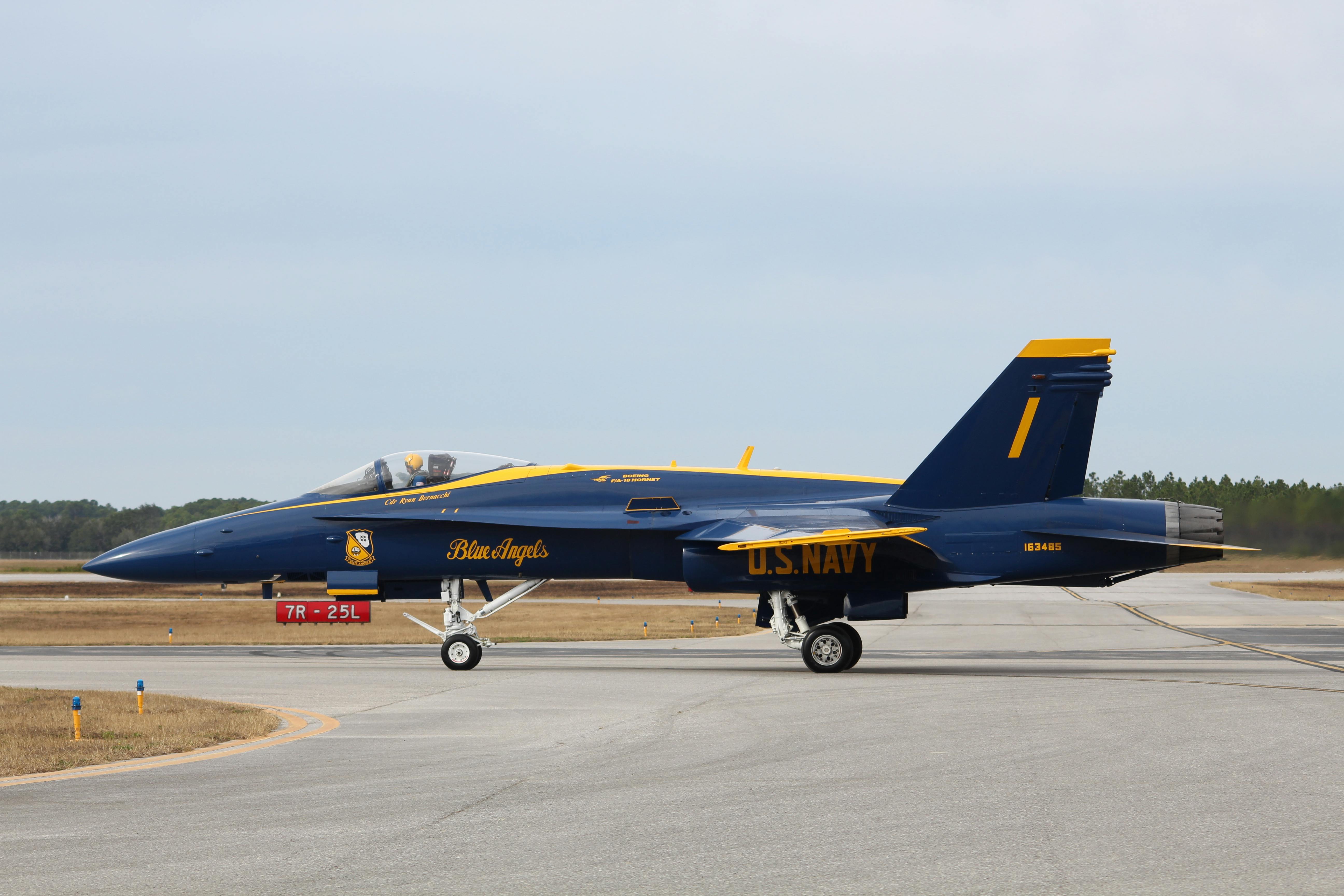 Blue Angels Aircraft on Runway · Free Stock Photo