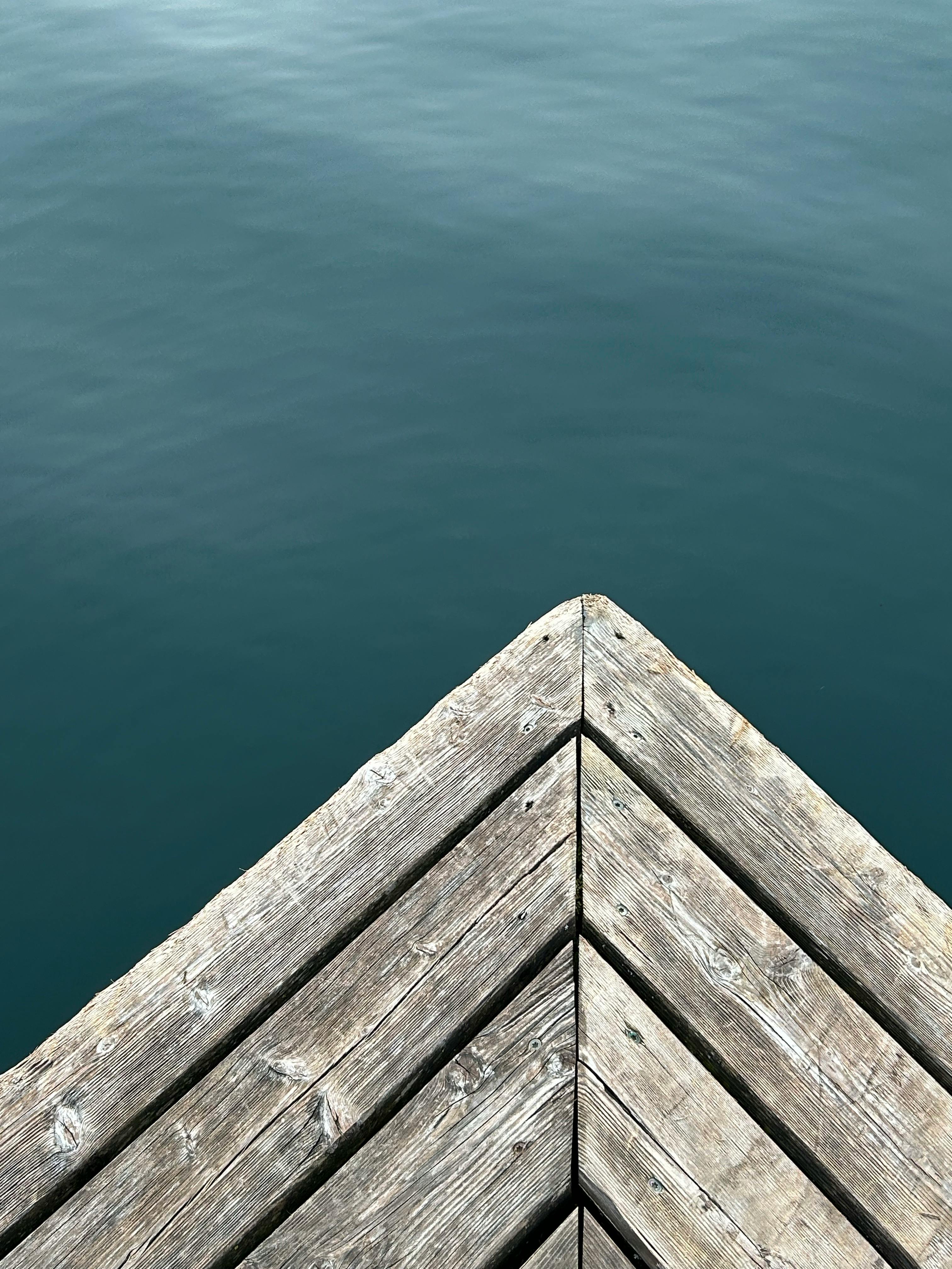 Corner of Wooden Pier · Free Stock Photo