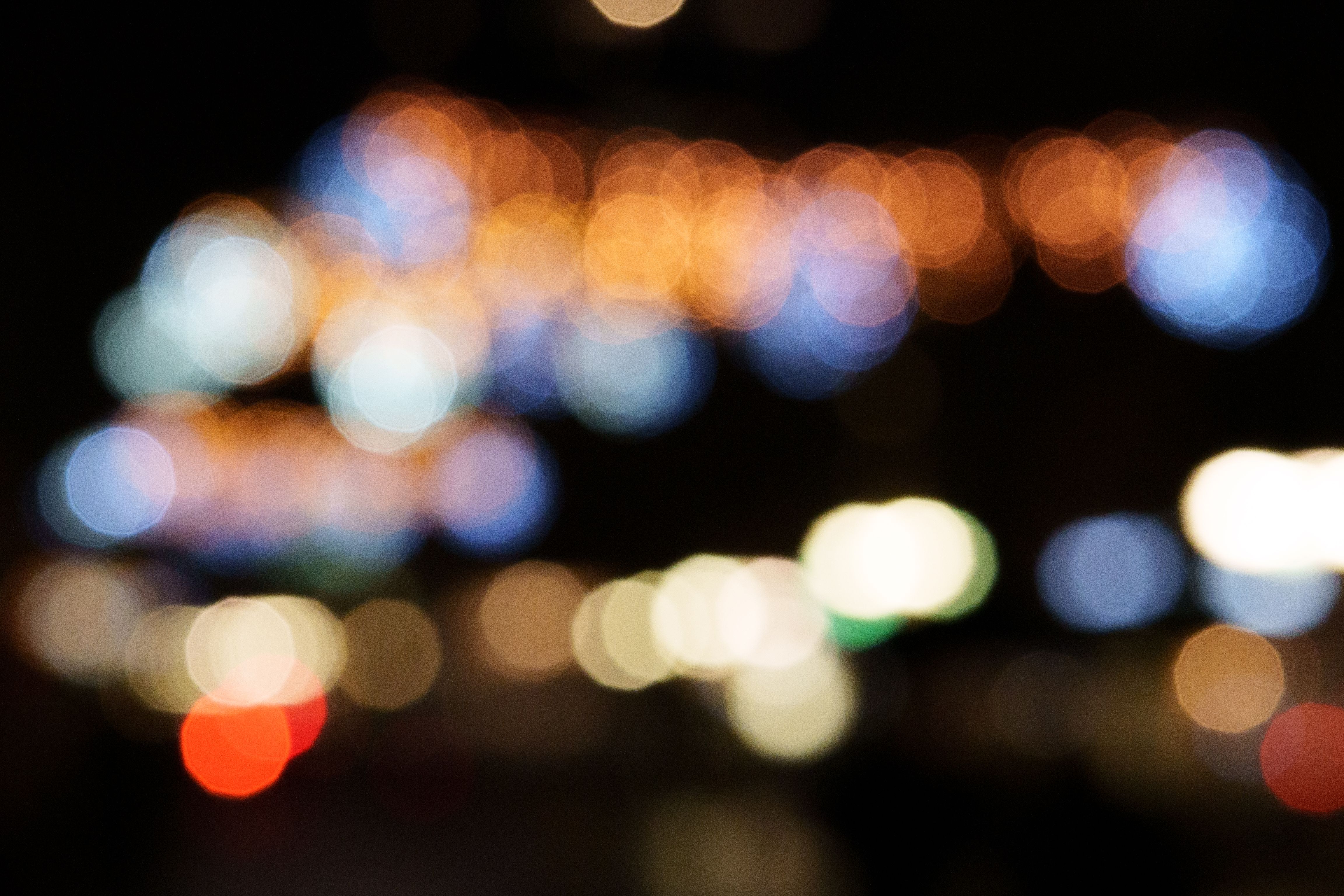 Lights in City at Night · Free Stock Photo