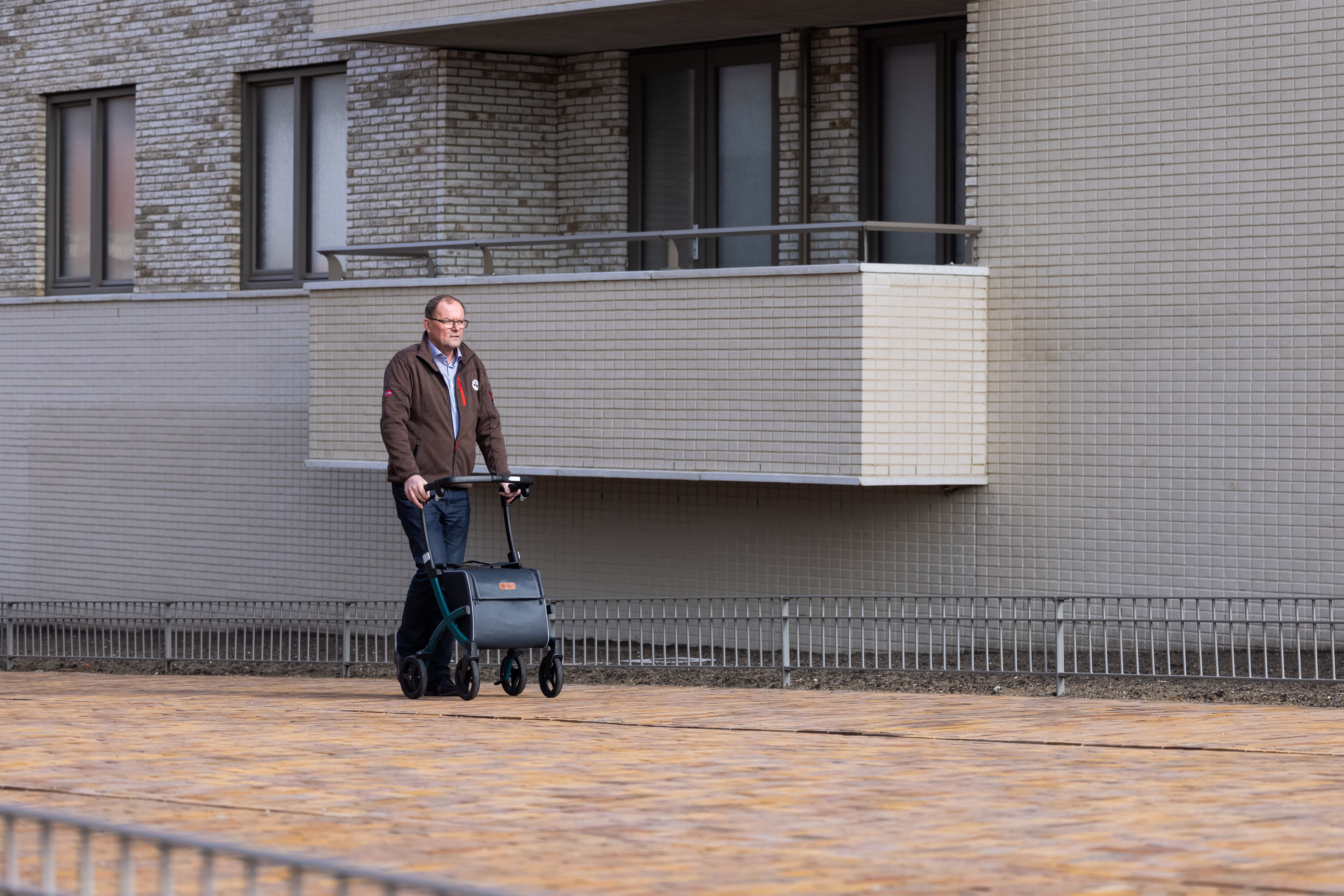 Man Walks with Rollator · Free Stock Photo
