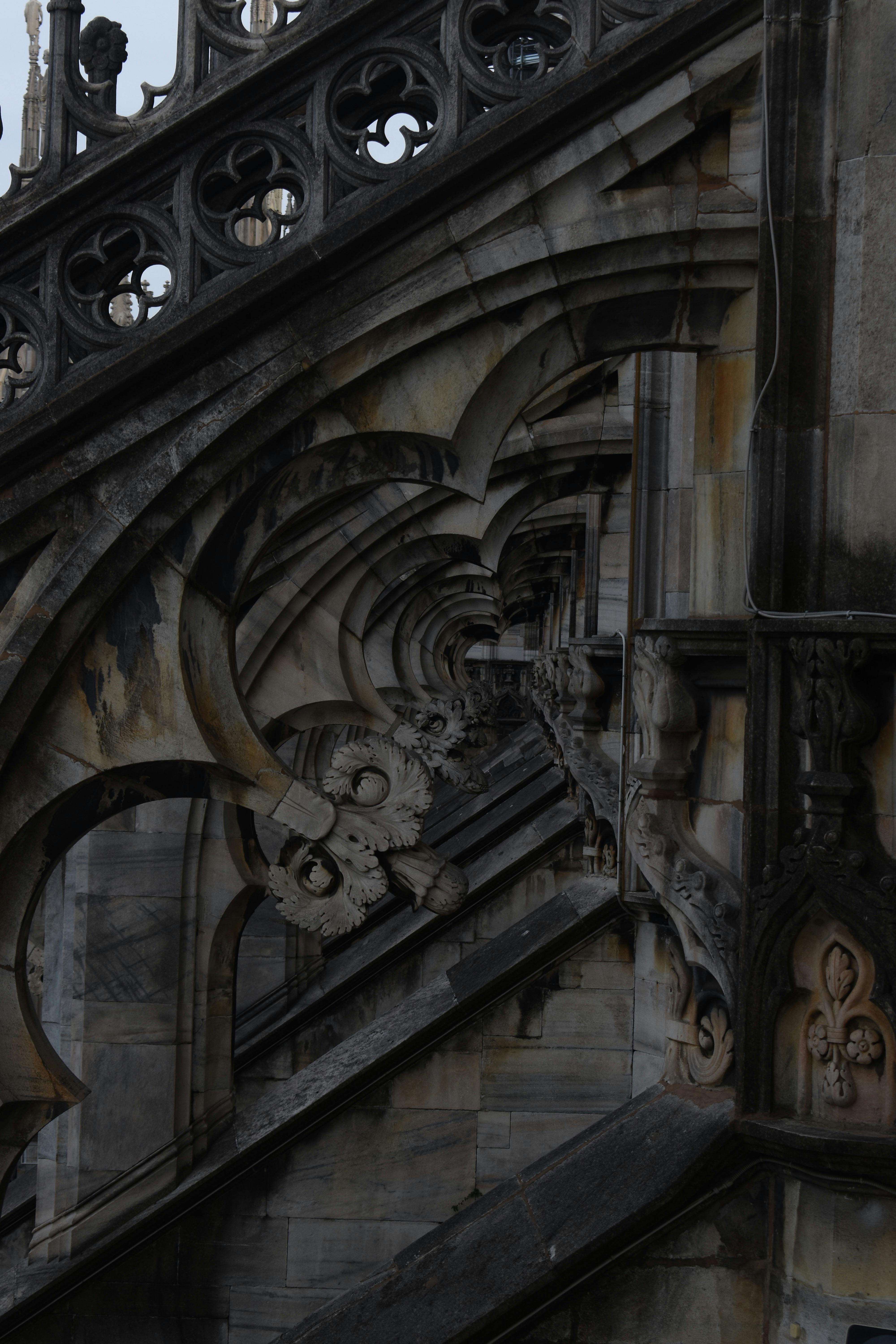 Ornamented Cathedral Wall · Free Stock Photo