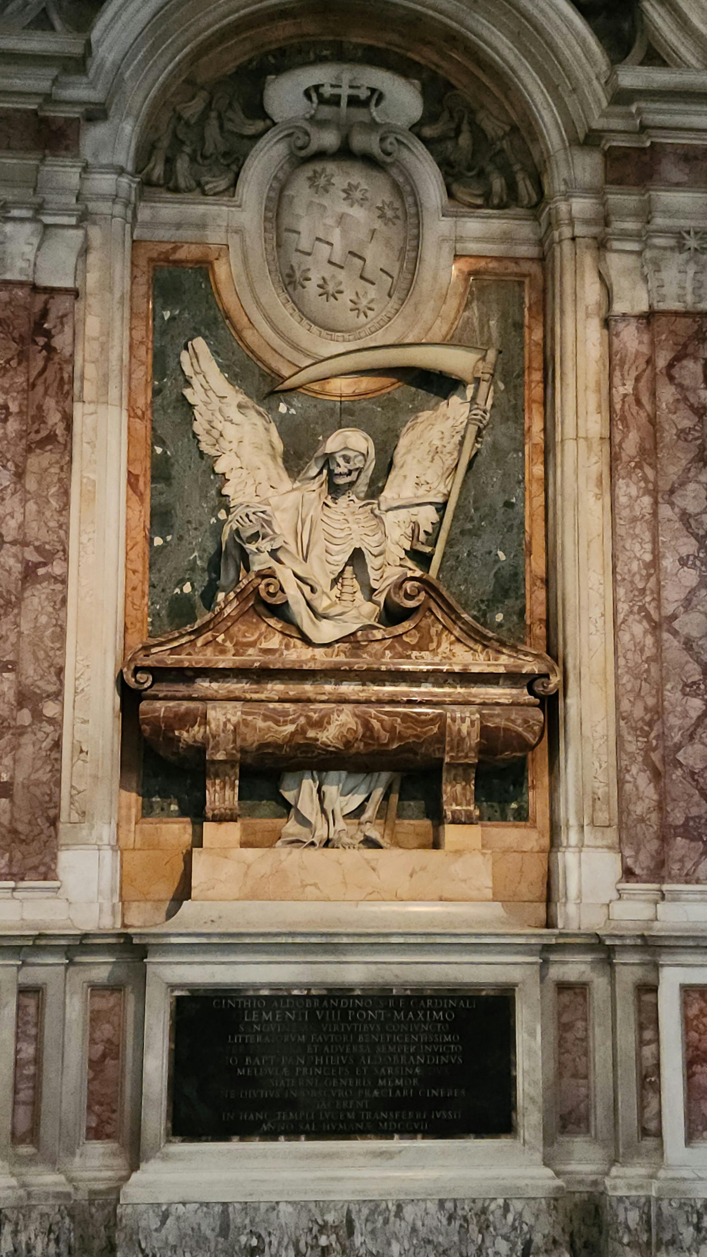 The tomb of Cardinal Cinzio Passeri Aldobrandini in San Pietro in ...
