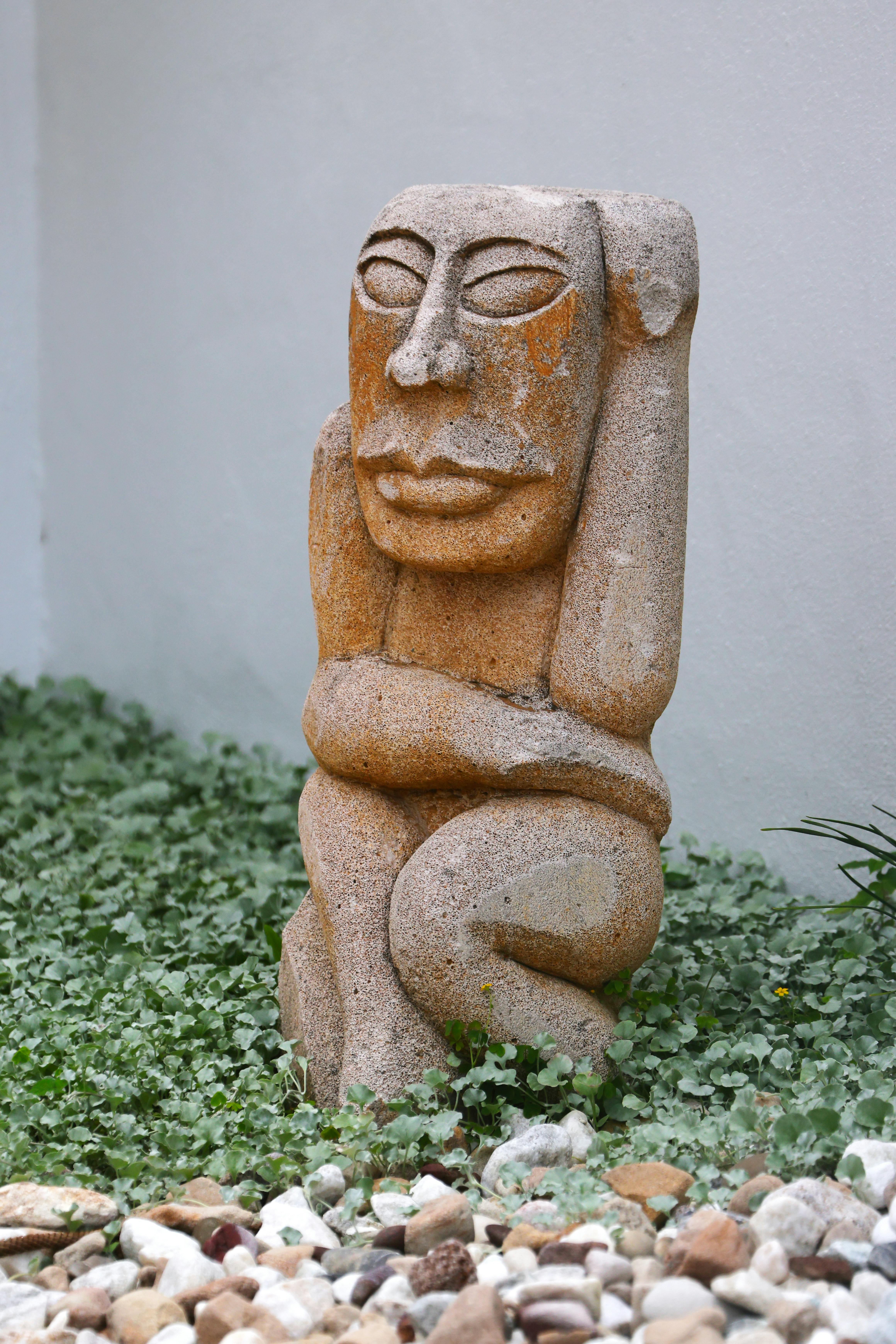 Stone Statue in Garden · Free Stock Photo