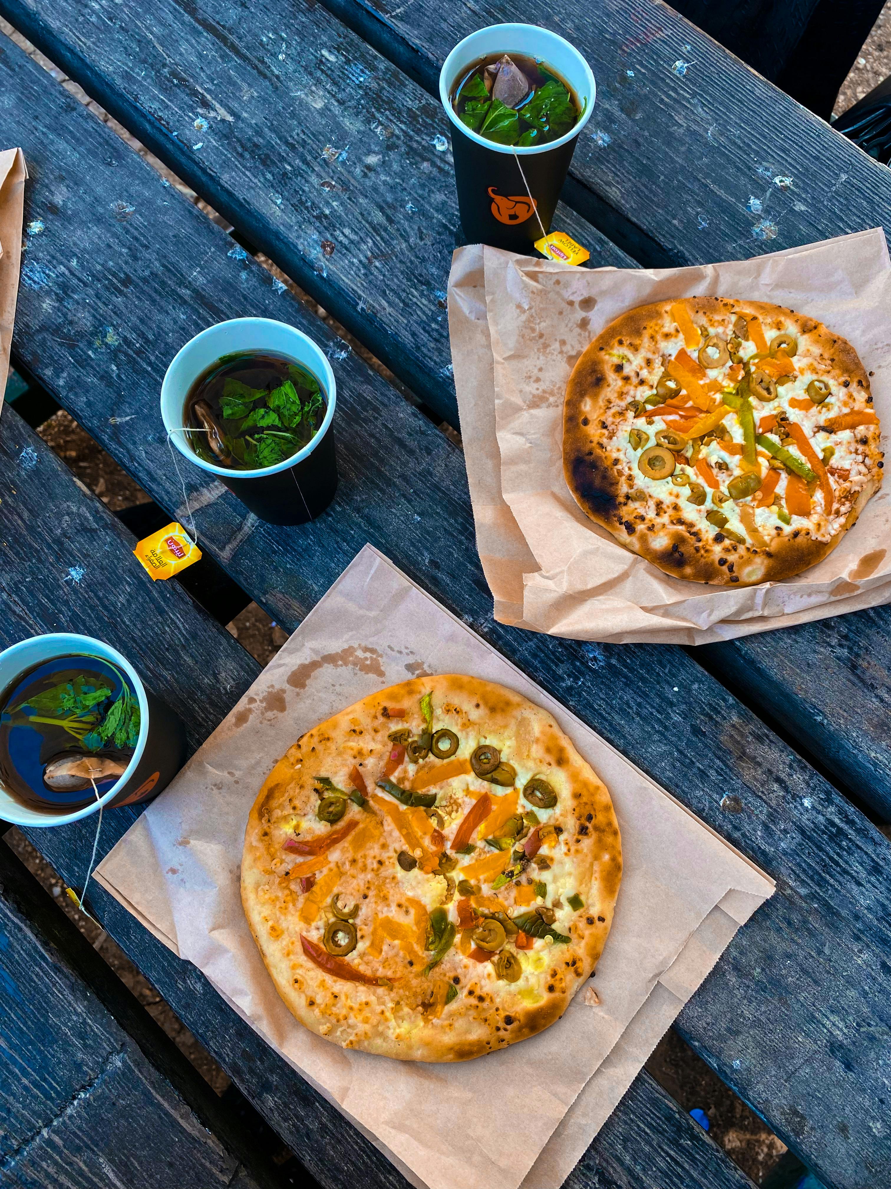 Two Pizzas on a Table · Free Stock Photo