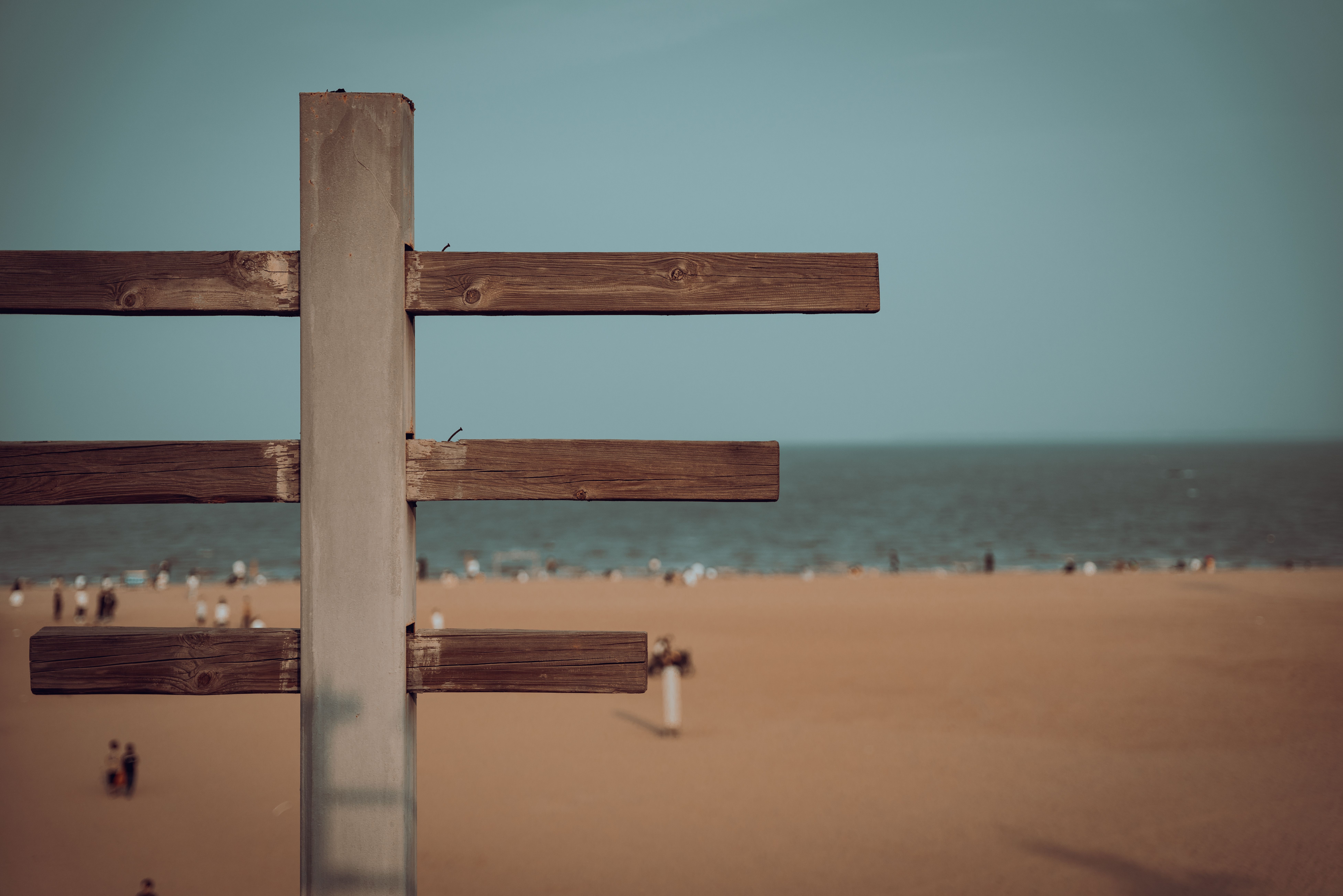 Wooden Post and Planks on Beach · Free Stock Photo