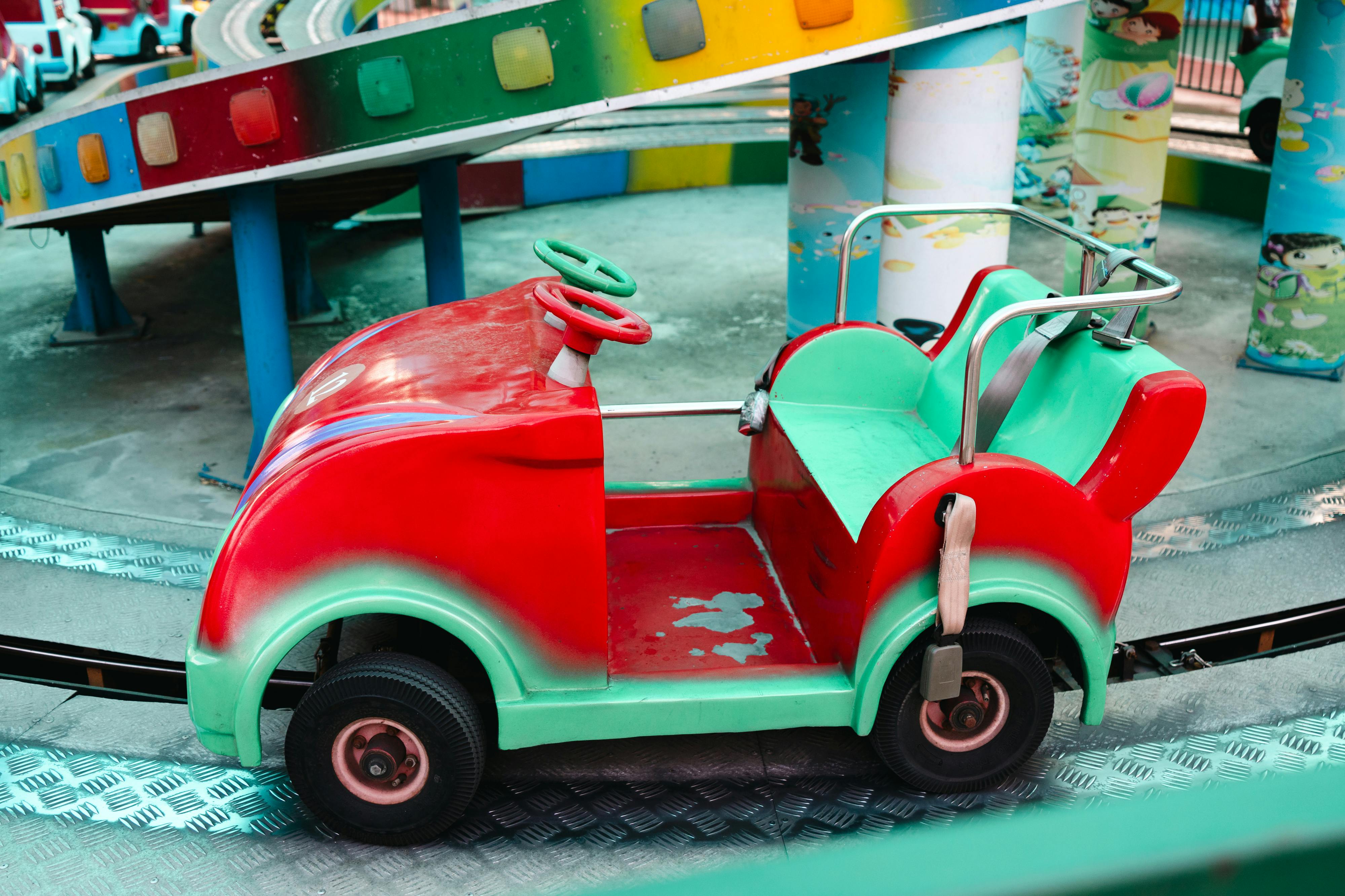 Red and Green Carousel Car · Free Stock Photo