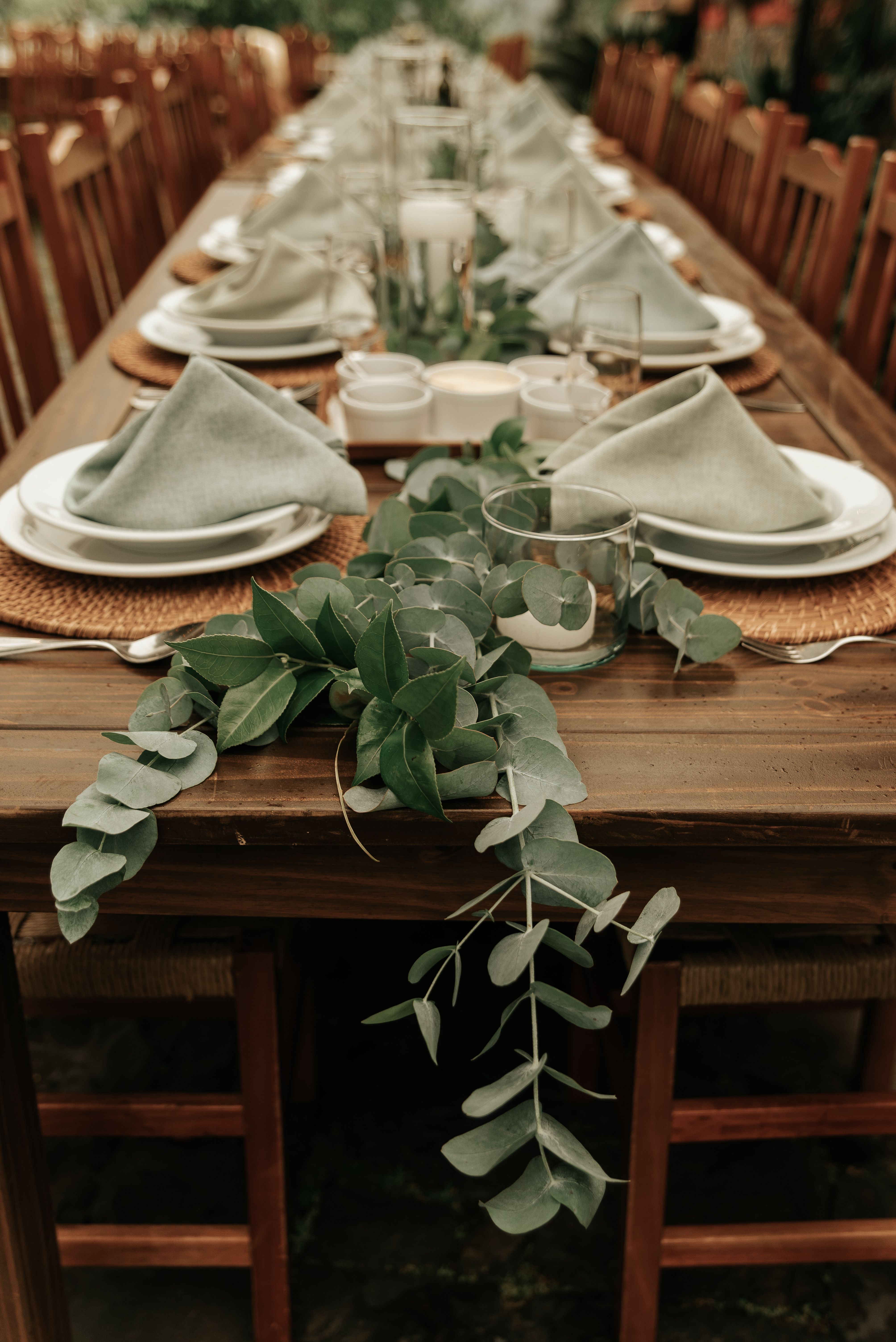 Close-up Photo of Dinnerware Set on Top of Table With Glass Cups · Free ...