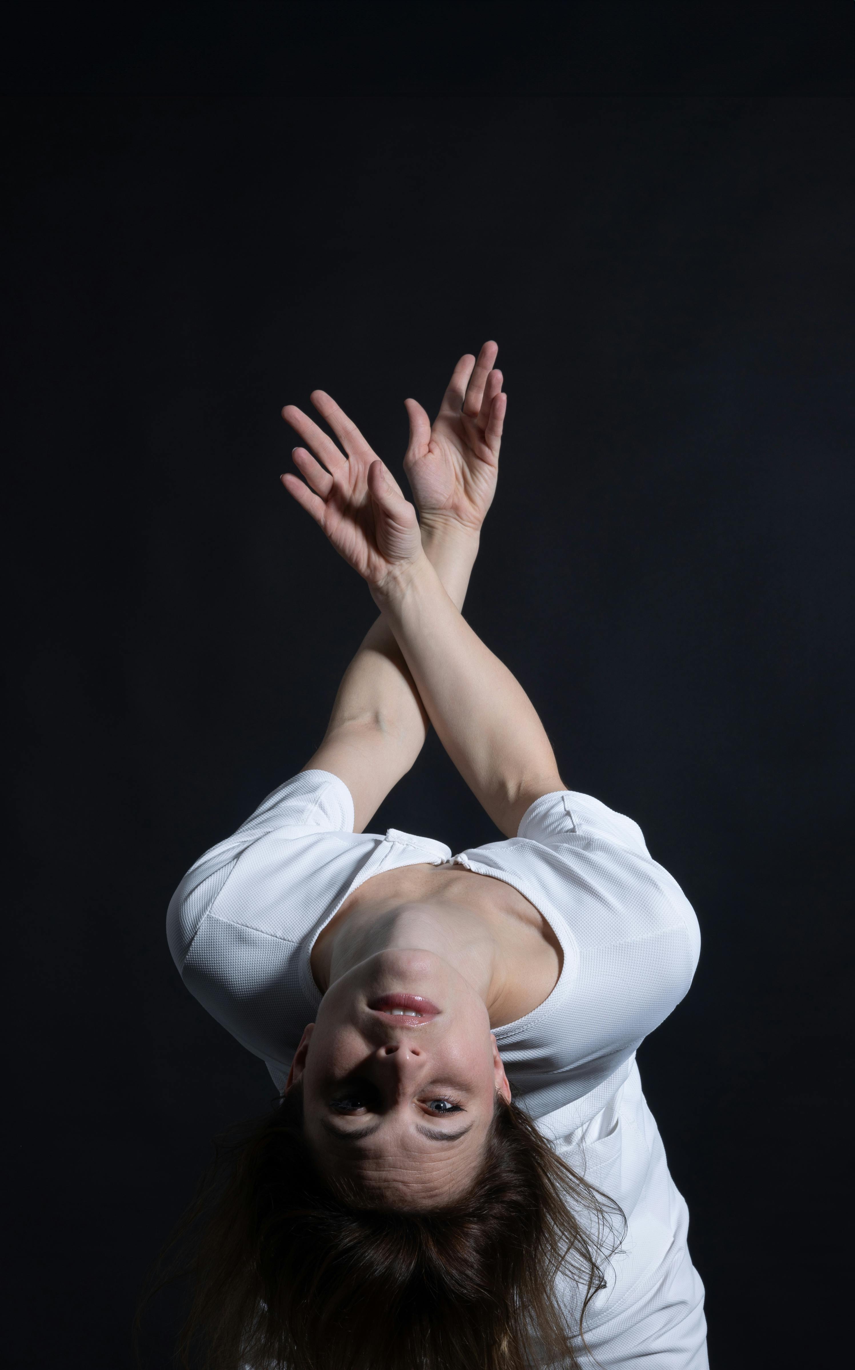 Woman Dancing on Top of a Big Rock · Free Stock Photo