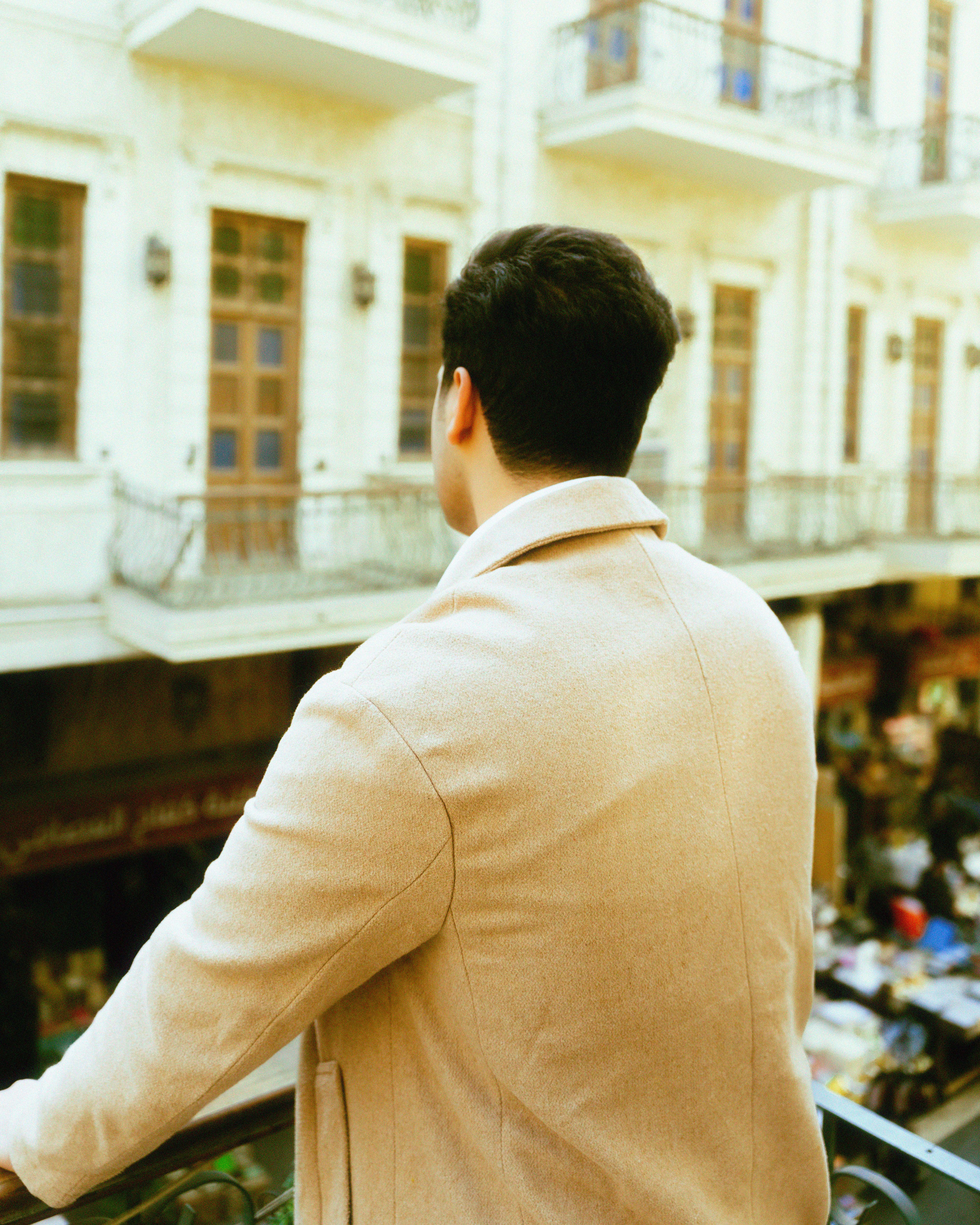 Man Wearing Sepia Coat · Free Stock Photo