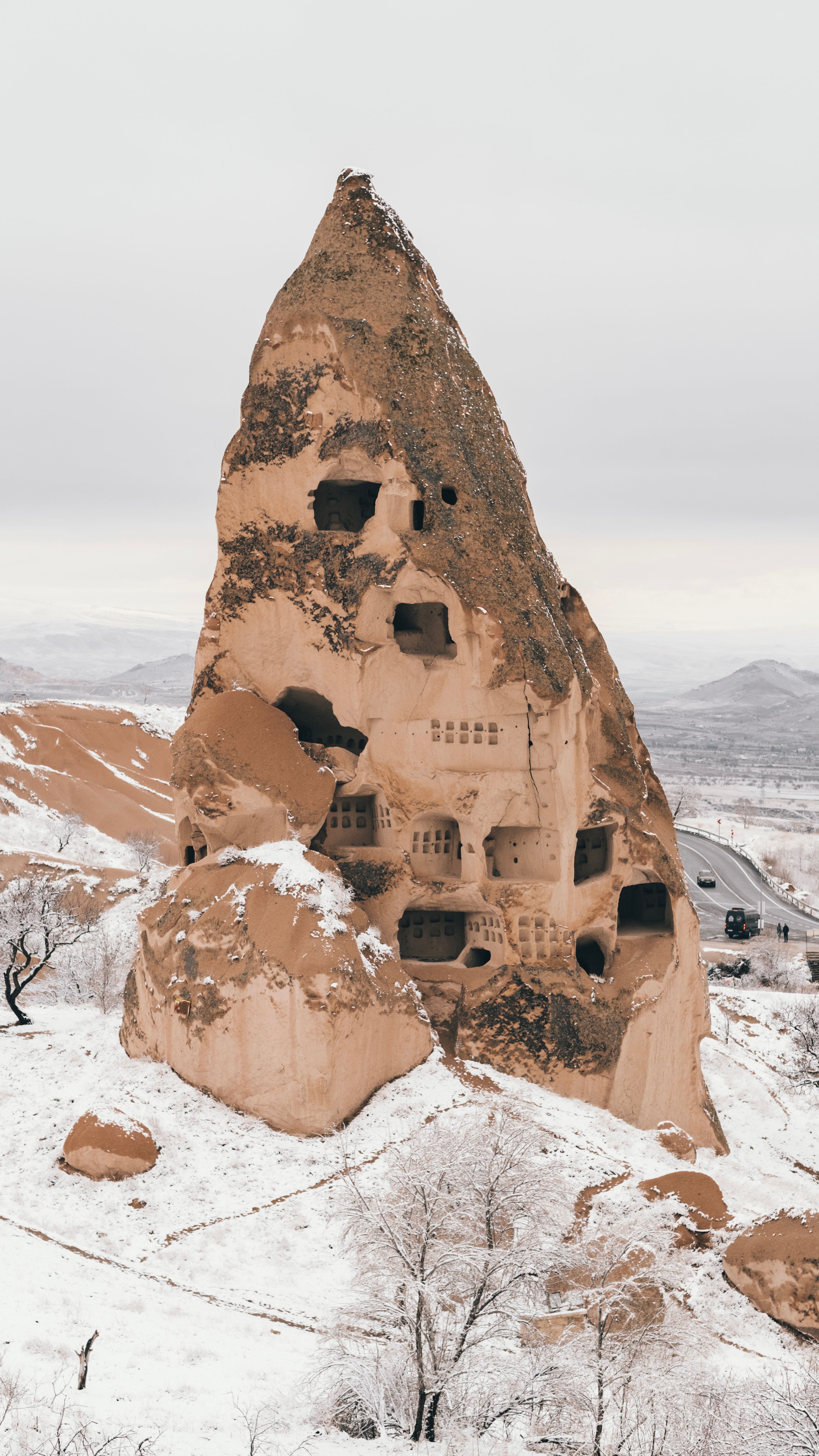 Stone Pillars and Rock Formations in Cappadocia in Turkey · Free Stock ...