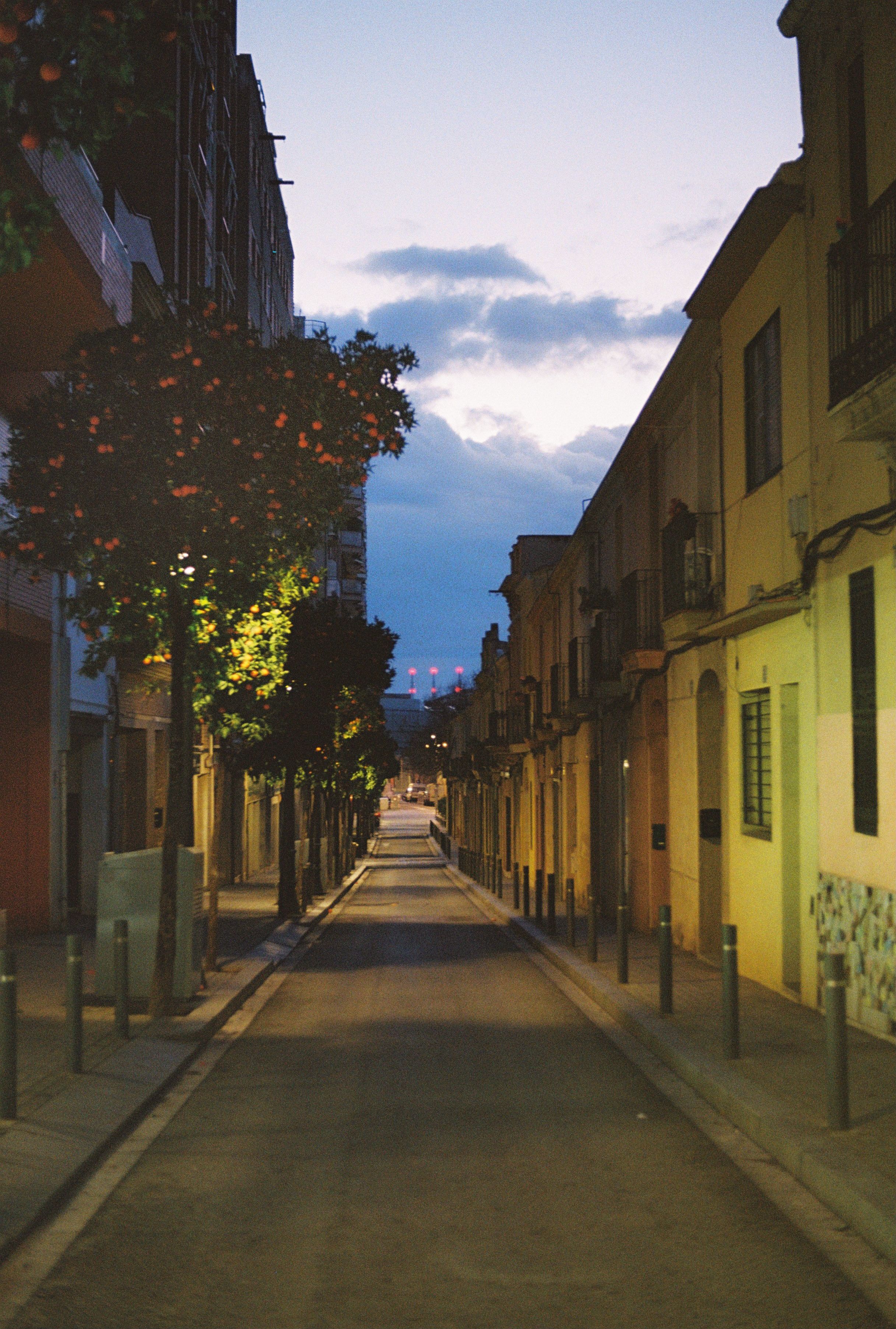 Charming Evening Street in Barcelona's Sant Andreu District · Free ...