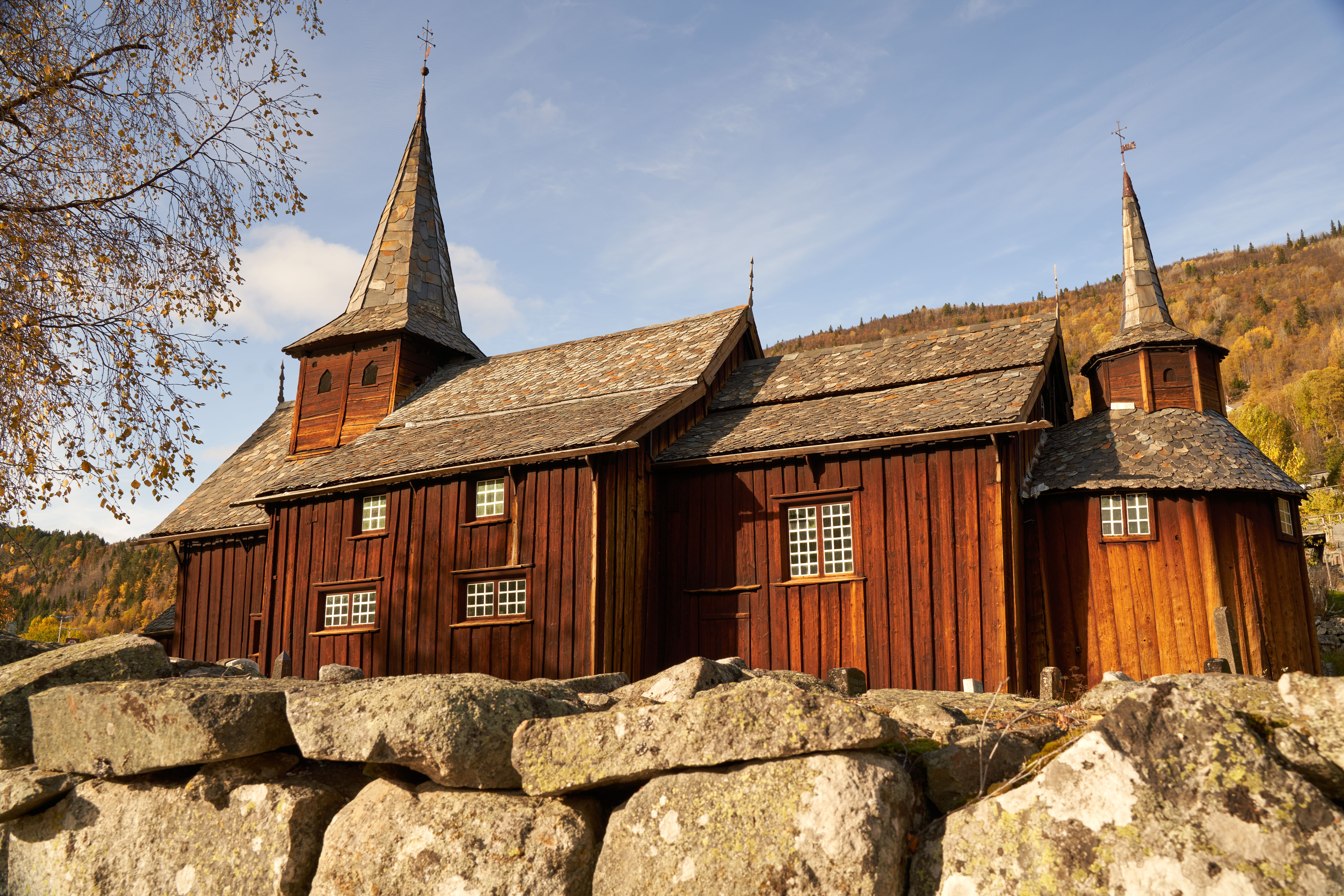 Hol Old Church by Holsfjord, 15 mins from Geilo. Originally a 13th ...