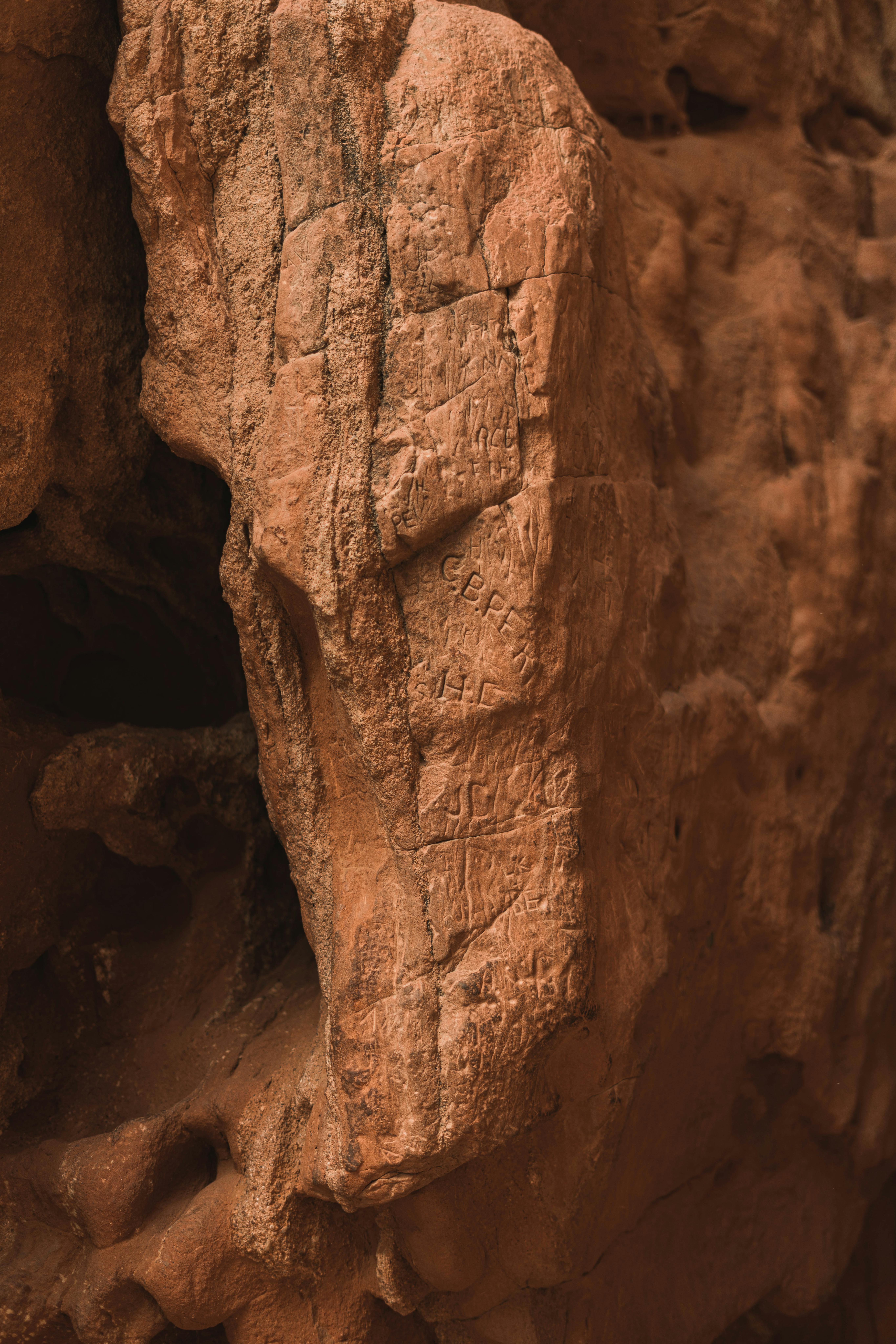 Close-up of Eroded Stone Structure · Free Stock Photo